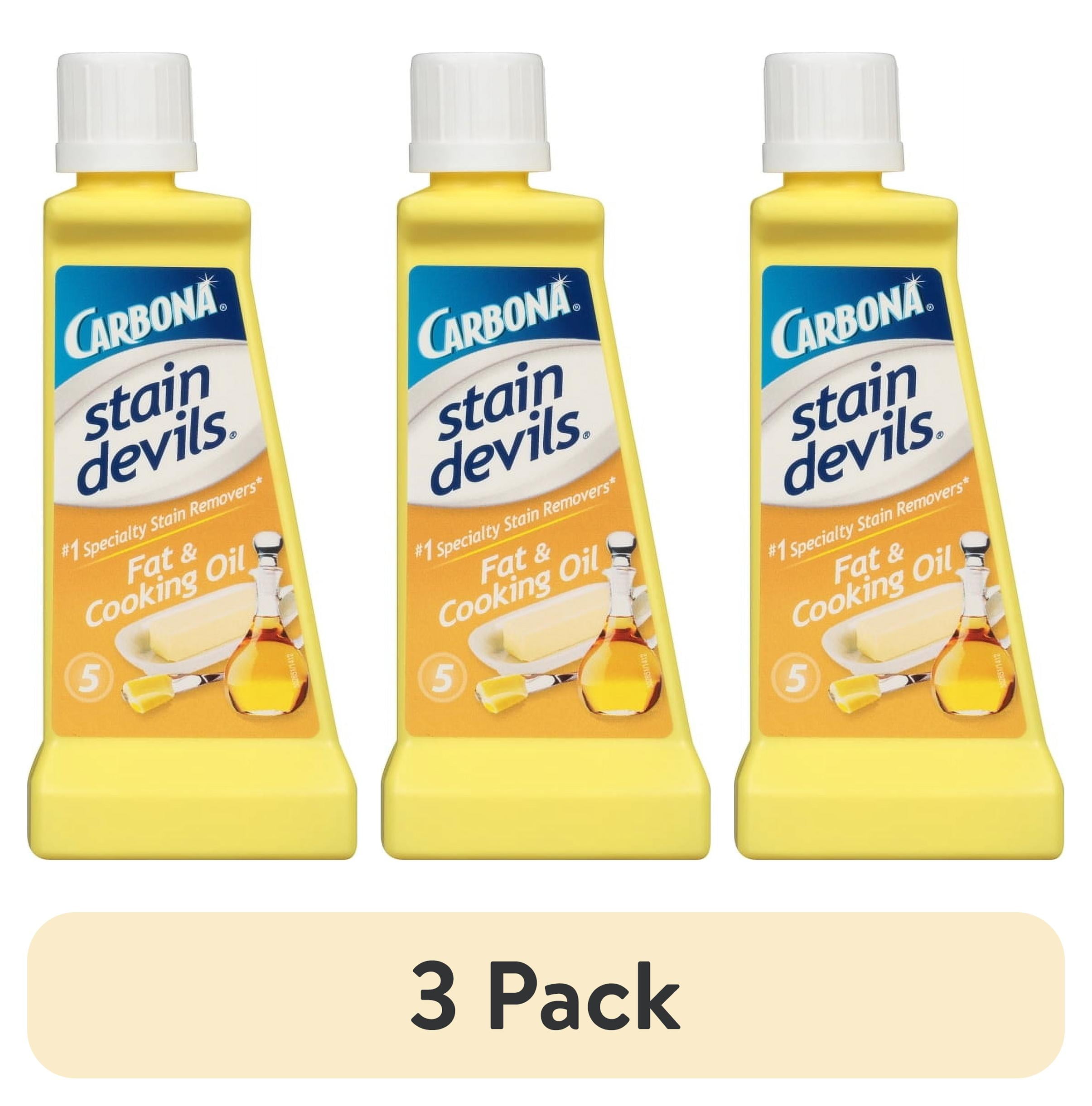(3 pack) Carbona Stain Devils No. 5 Fat and Cooking Oil Stain Remover ...