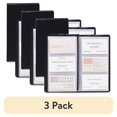 (3 pack) Cardinal Business Card File, Black, 72 Slots - Walmart.com