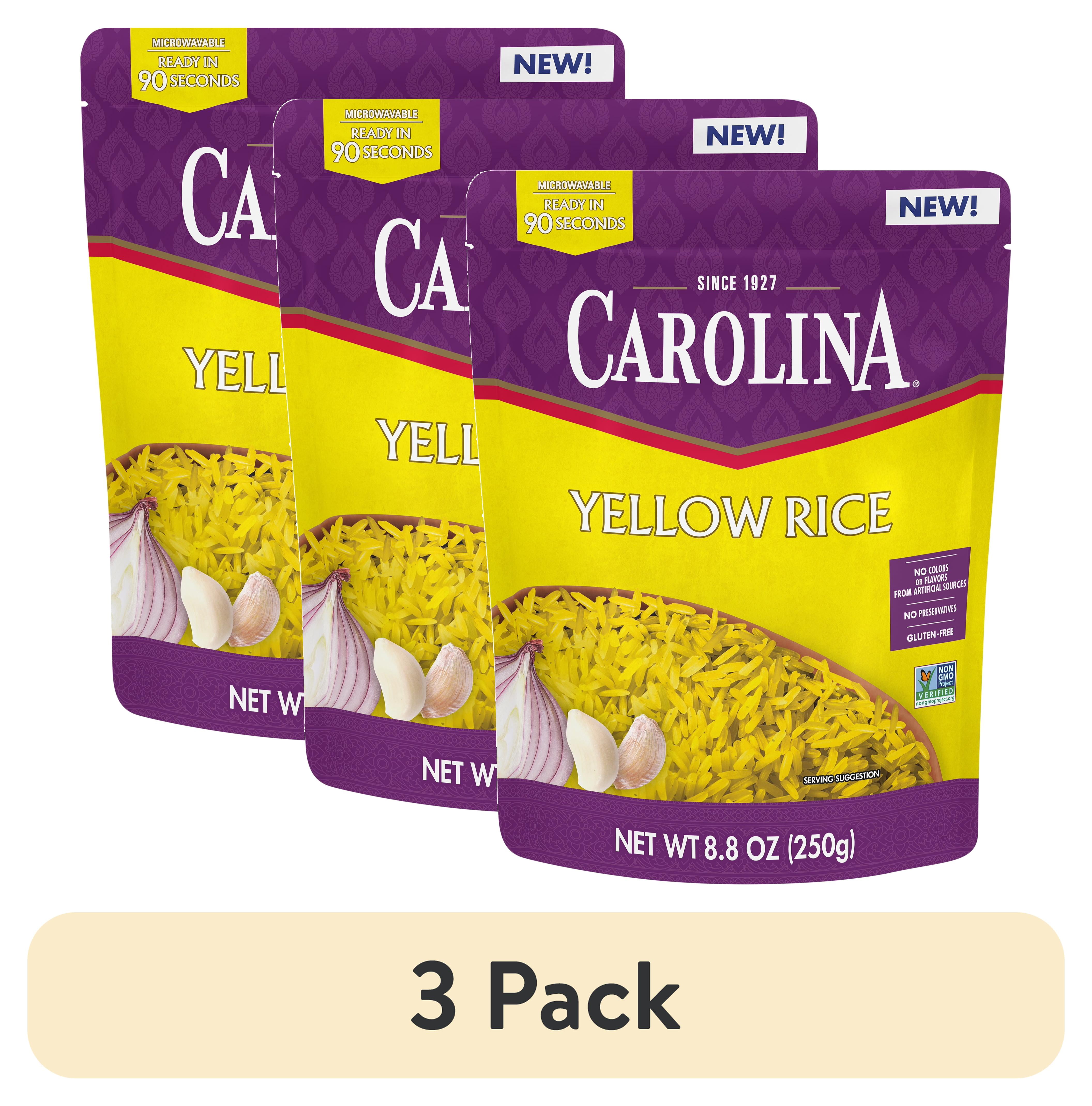 (3 pack) Carolina Yellow Rice RTS, 8.8 oz - Walmart.com