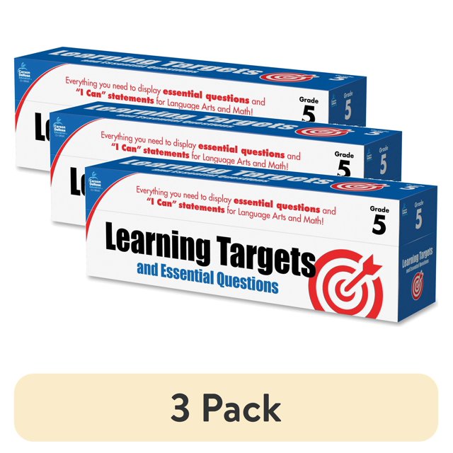 (3 pack) Carson-Dellosa, CDP158062, Learning Targets and Essential ...