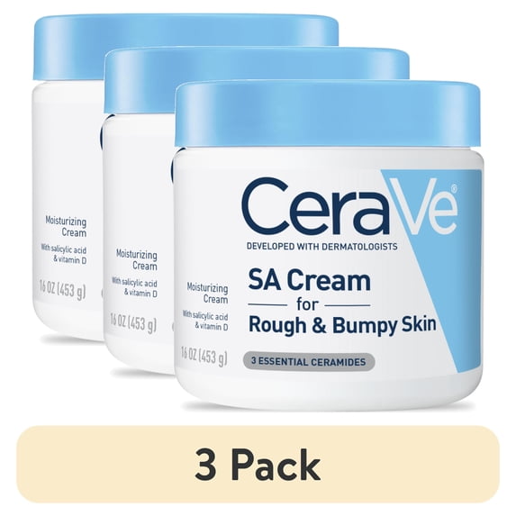(3 pack) CeraVe Exfoliating SA Cream with Salicylic Acid for Rough ...