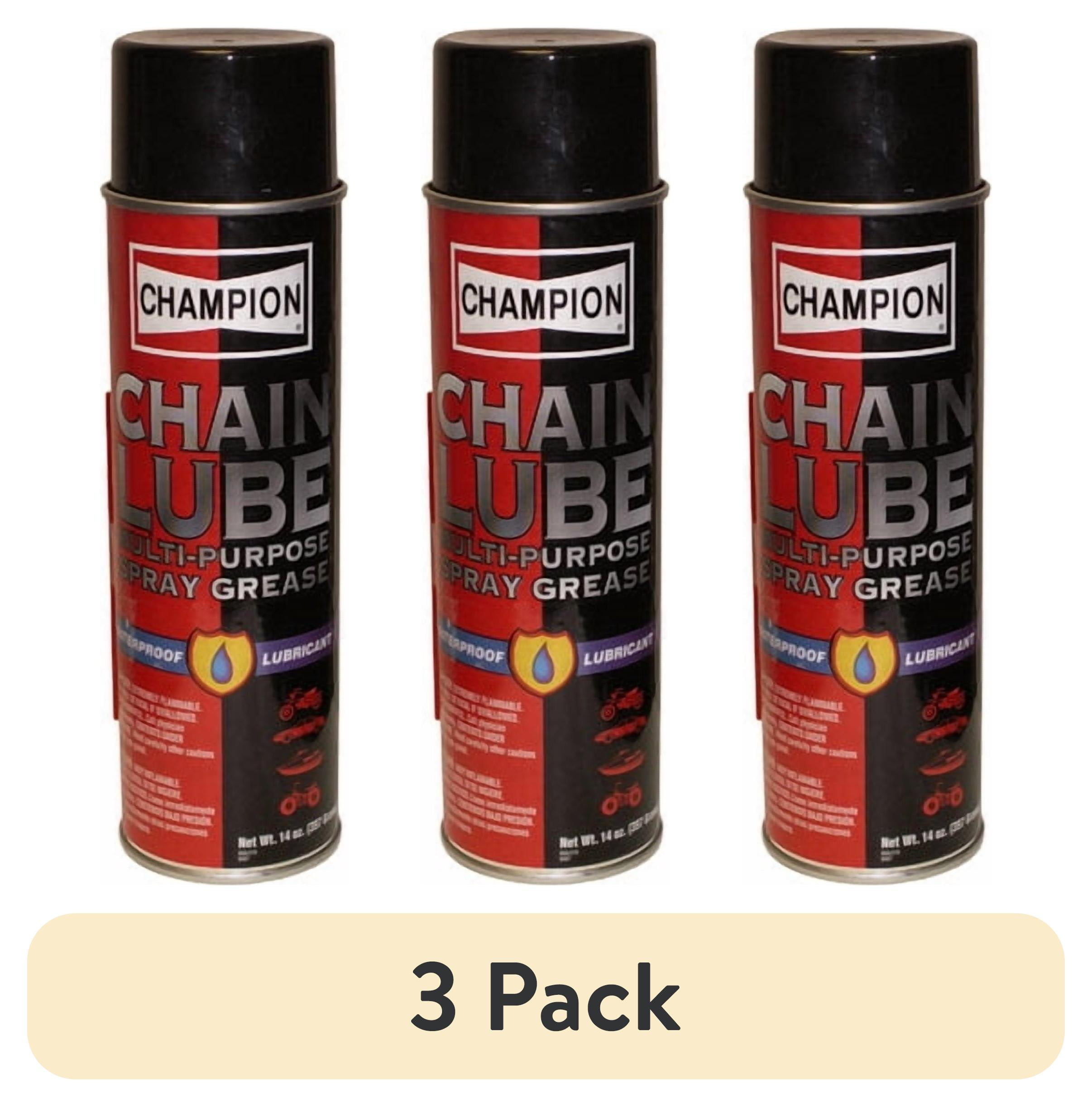(3 pack) Champion Chain Lube Multi-Purpose Spray Grease - Walmart.com