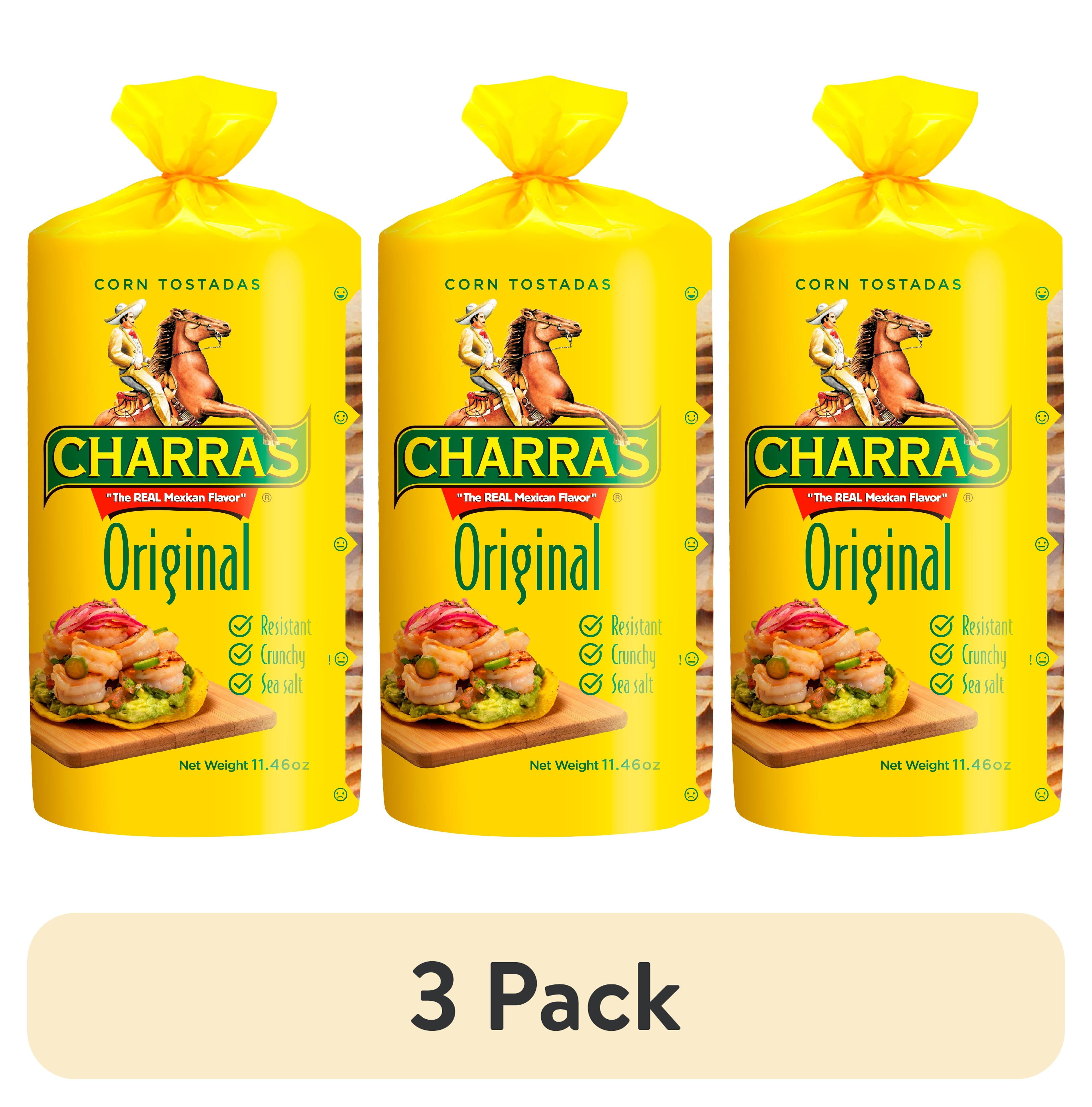 (3 pack) Charras Original Corn Tostadas Amarilla, Gluten-Free Yellow ...