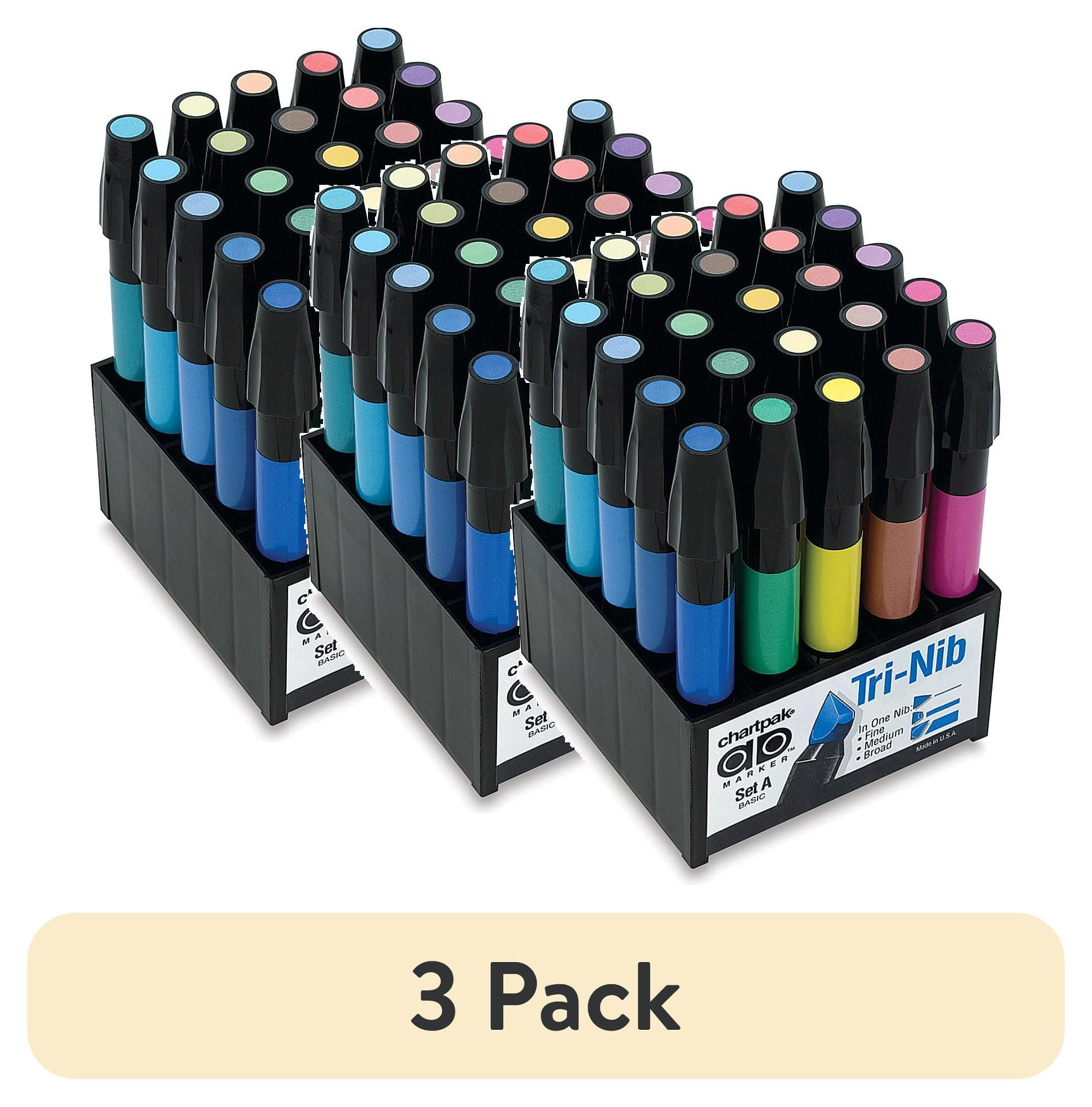 (3 pack) Chartpak Ad Markers - Basic, Set of 25 - Walmart.com