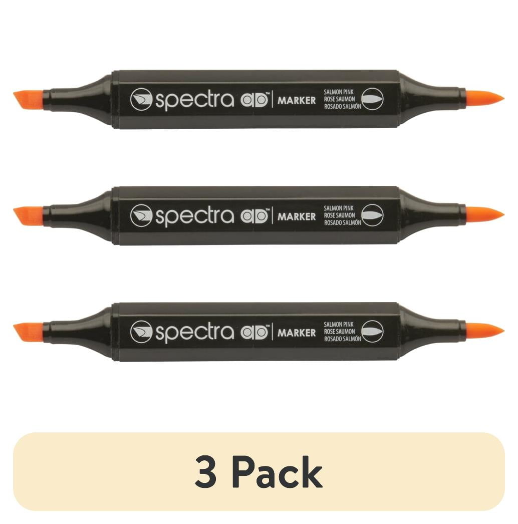 (3 pack) Chartpak Spectra AD Marker, Salmon Pink - Walmart.com
