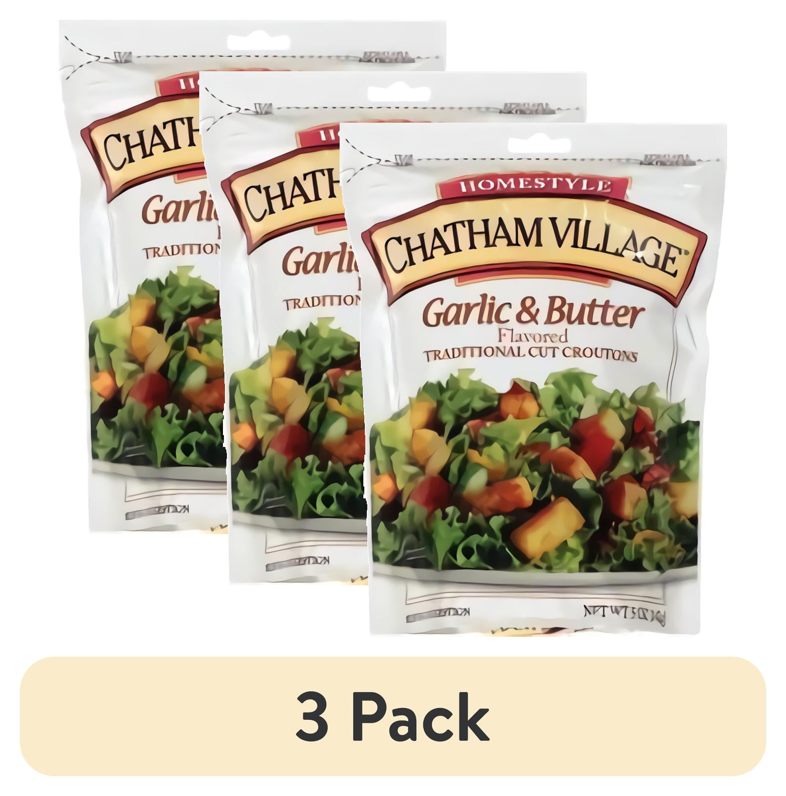 (3 pack) Chatham Village Garlic & Butter Croutons 5 oz. (qty. 6 ...