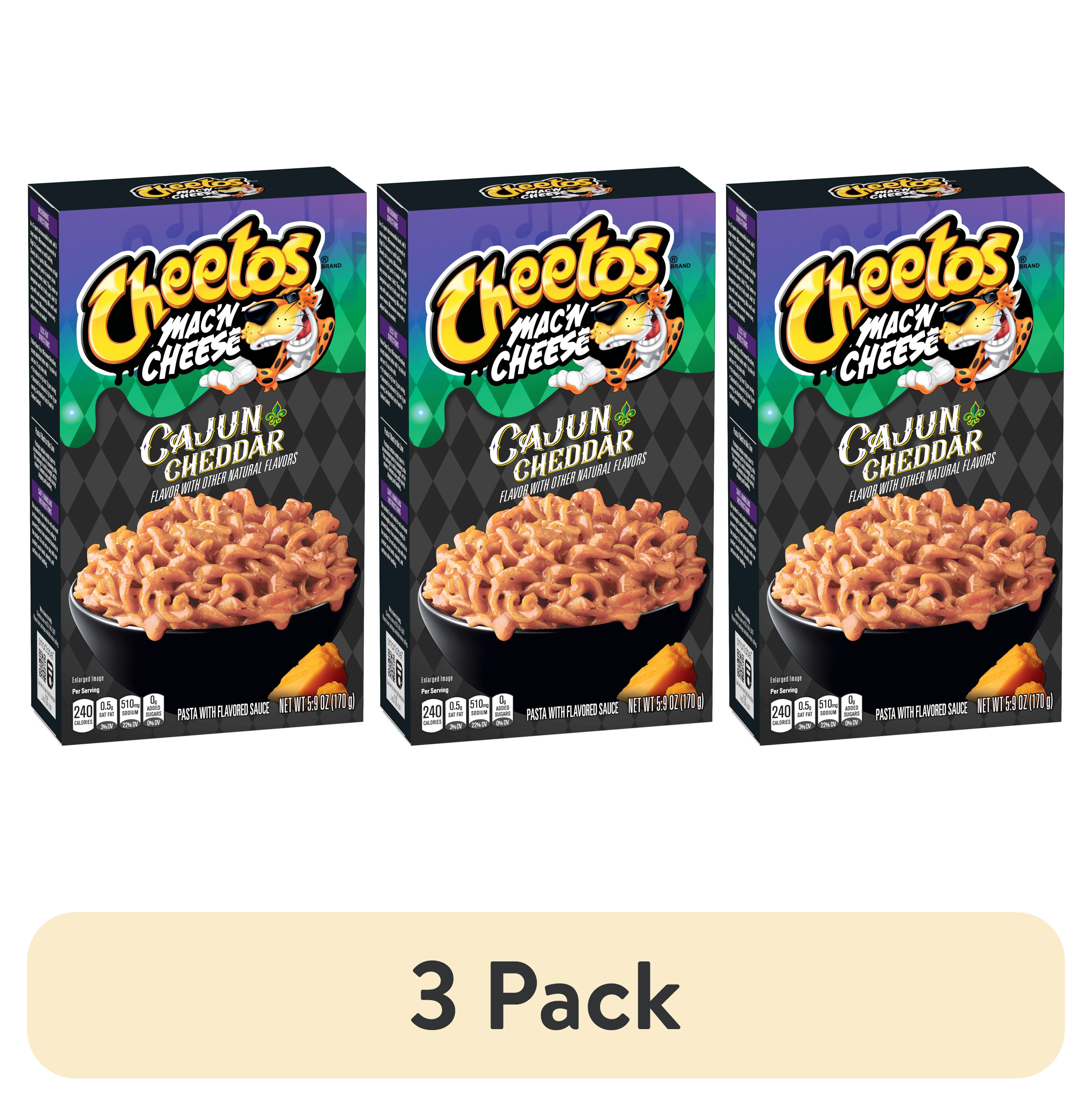 (3 pack) Cheetos Mac'n Cheese Pasta with Flavored Sauce Cajun Cheddar ...