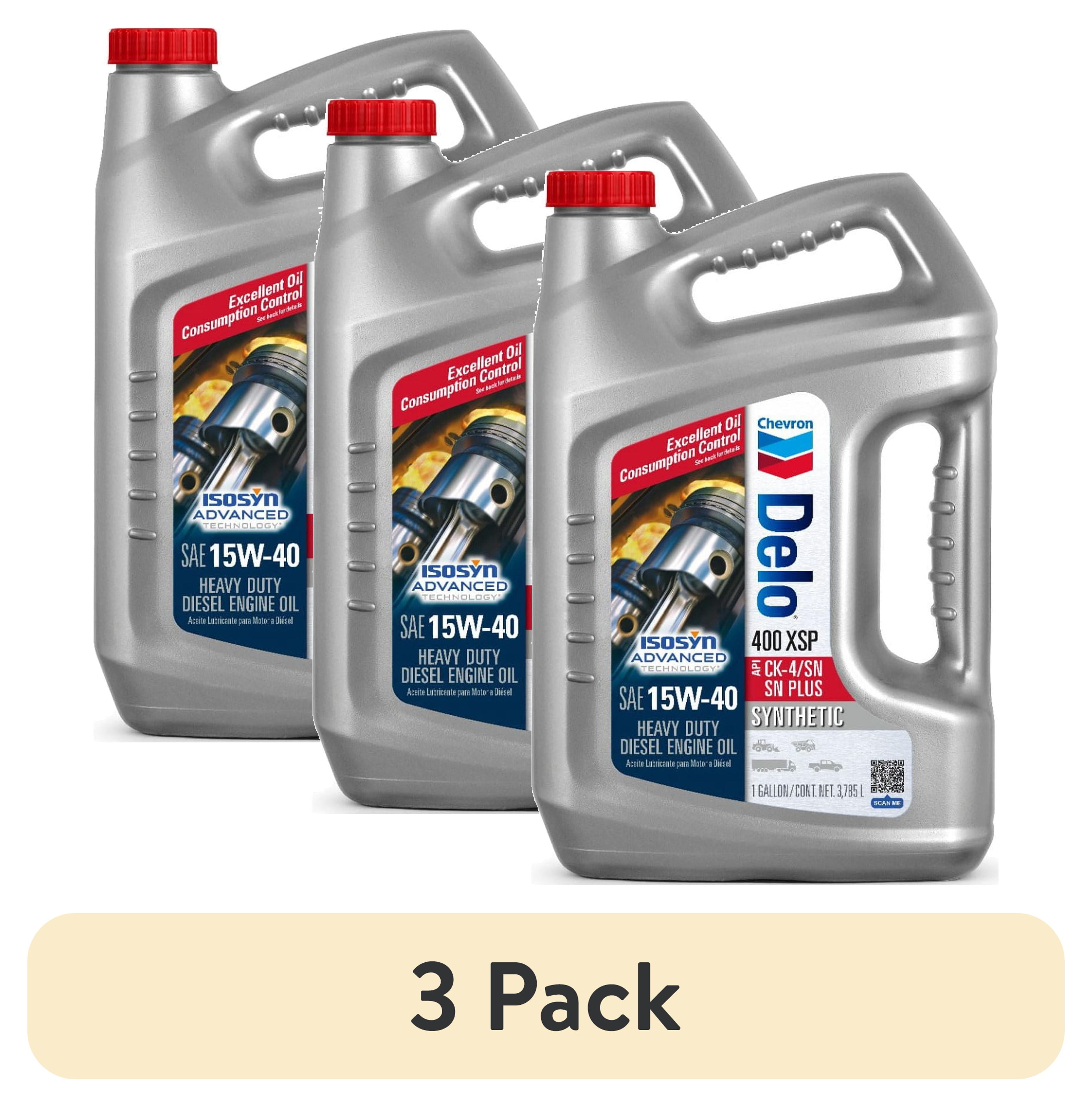 (3 pack) Chevron Delo XSP 15W-40 Heavy Duty Synthetic Diesel Motor Oil ...