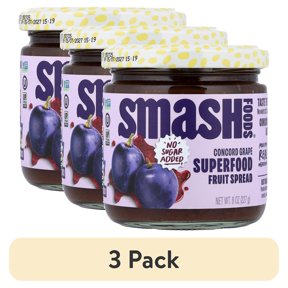 Chia Smash Real Fruit Jams, Sugar Free, Lemon Pectin, Variety Pack, 6 ...