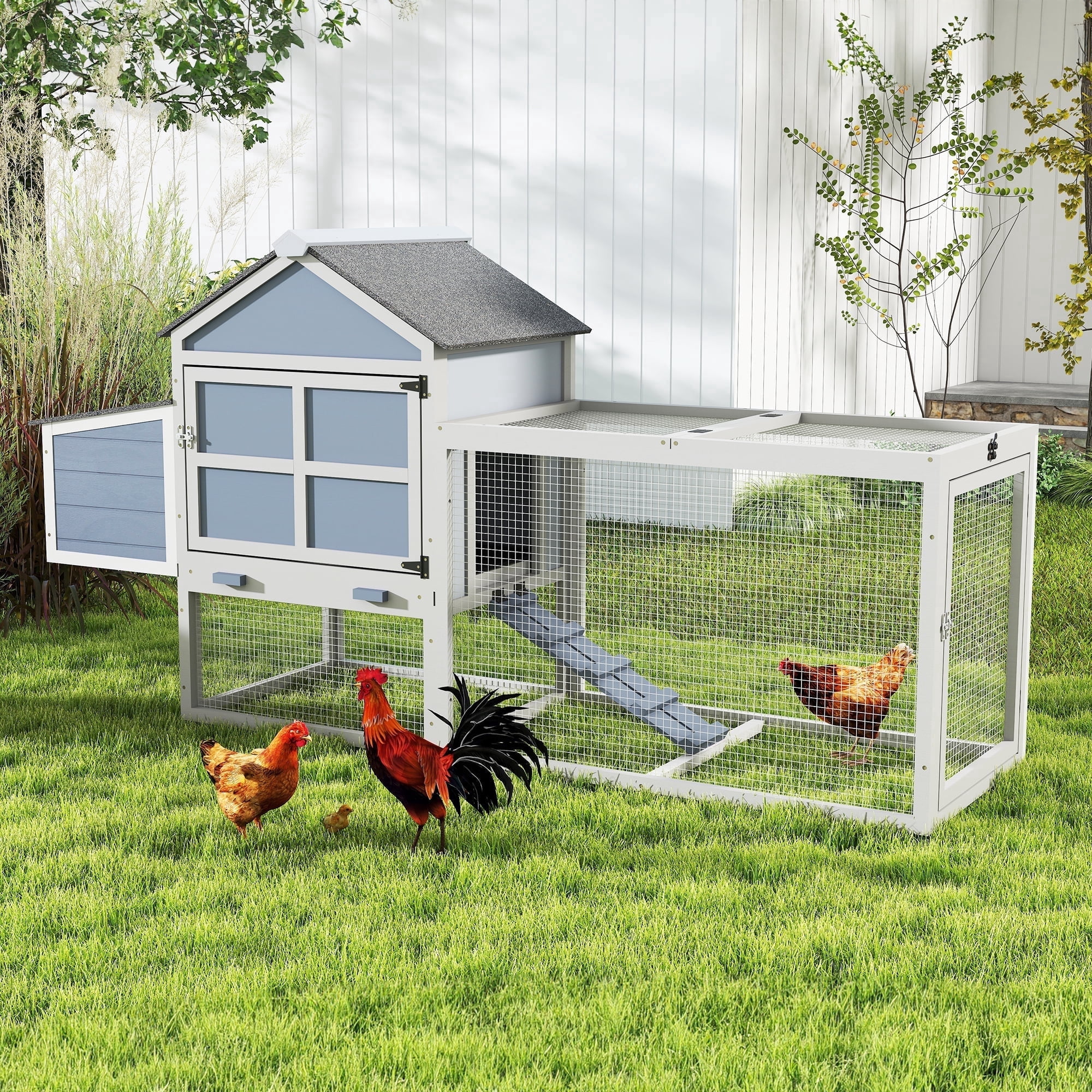 (3 pack) Chicken Coop Outdoor for Multiple Chickens, Wooden Duck House ...