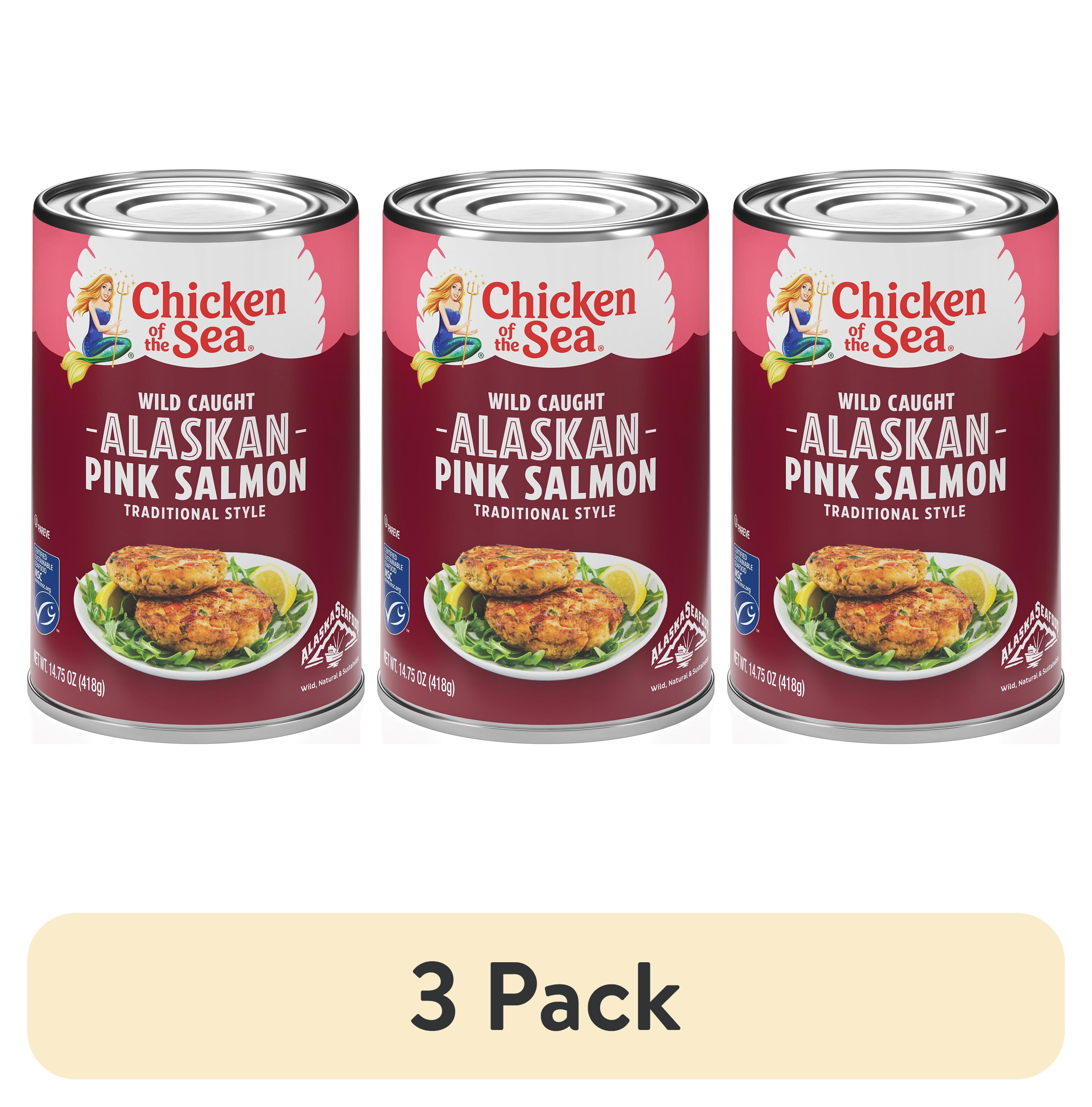 (3 pack) Chicken of the Sea Wild Caught Alaskan Pink Salmon ...