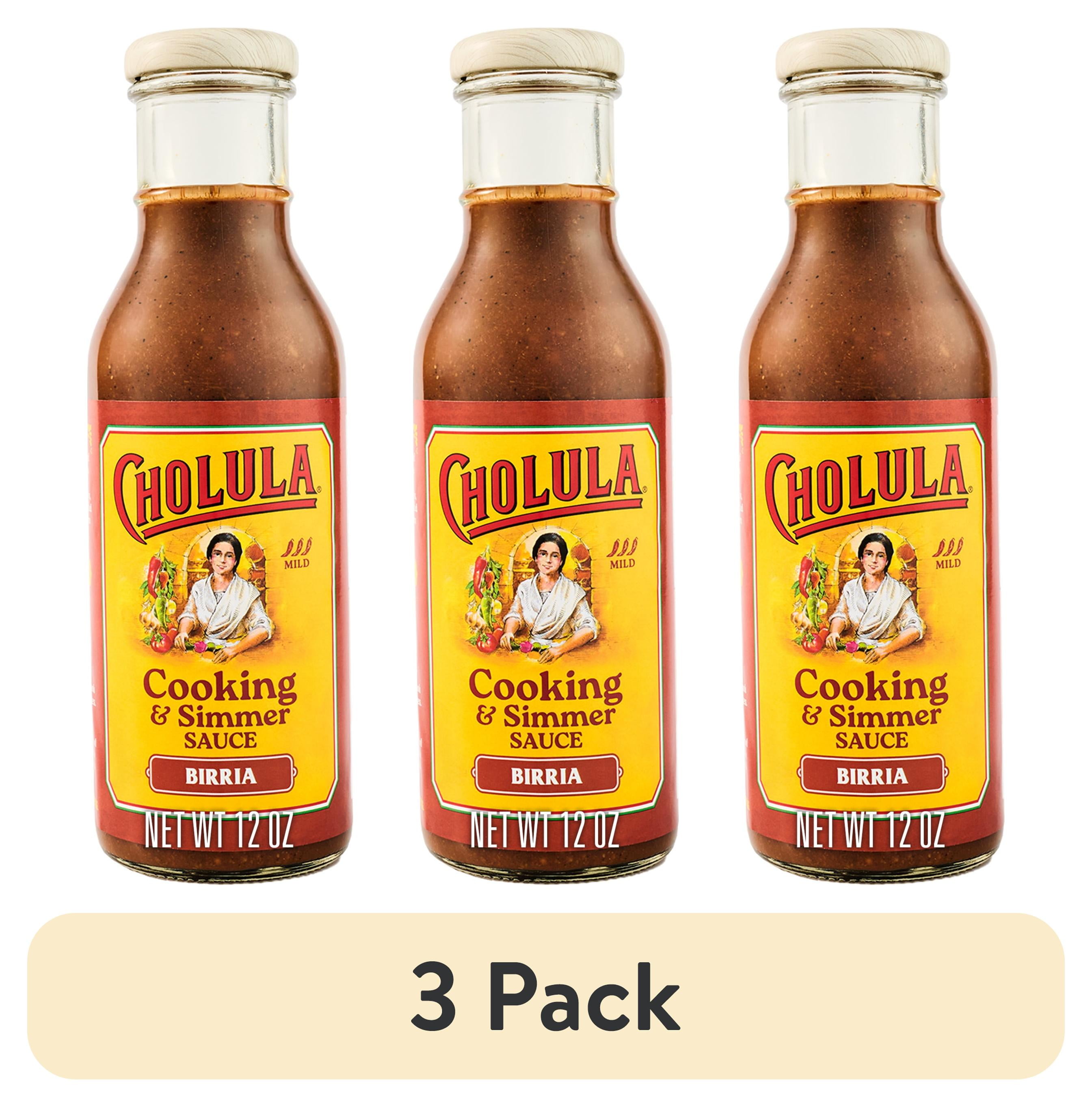 (3 pack) Cholula Birria Cooking & Simmer Sauce, 12 fl oz Bottle ...