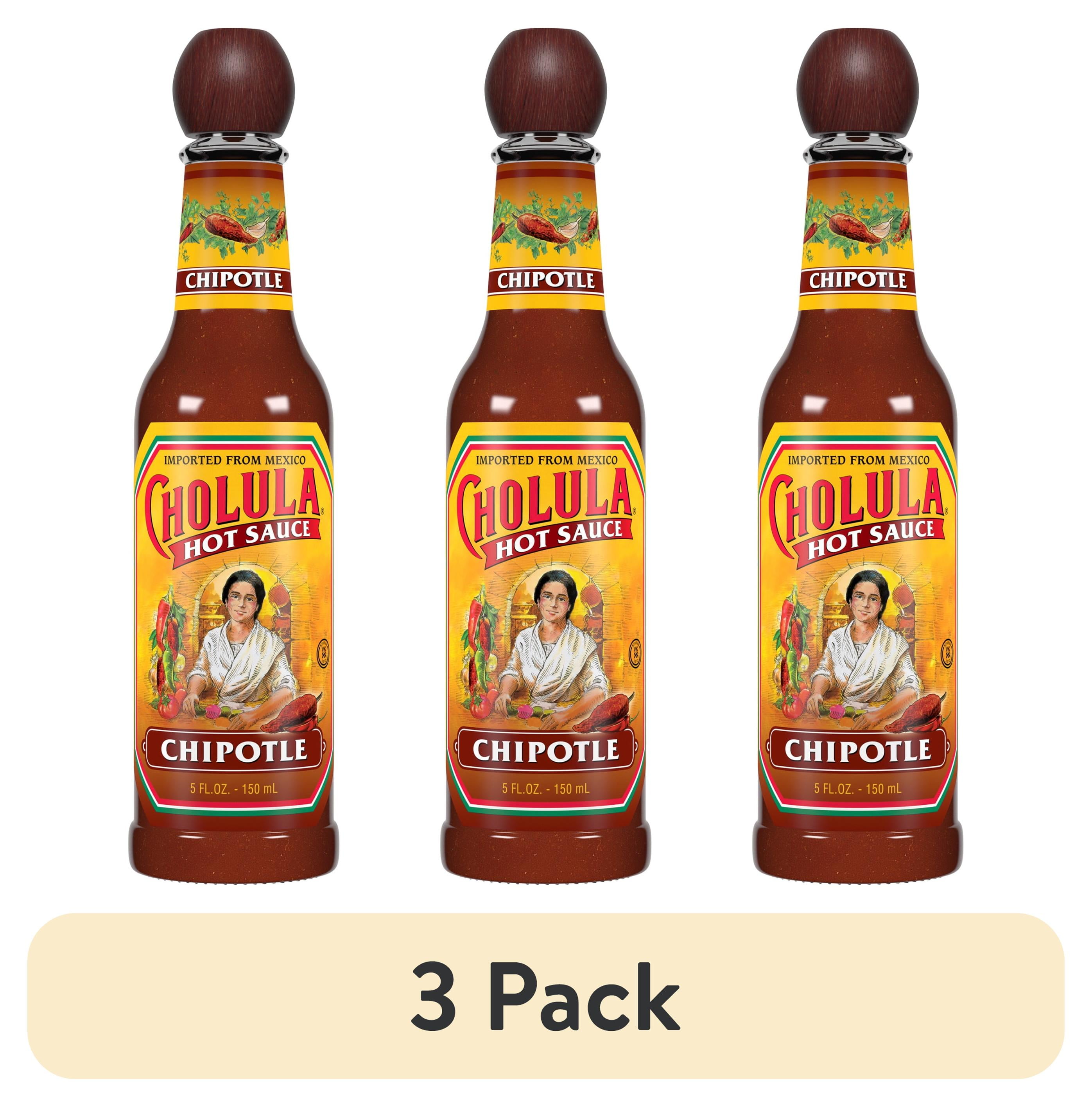 (3 pack) Cholula Chipotle Hot Sauce, 5.0 fl oz Bottle - Walmart.com
