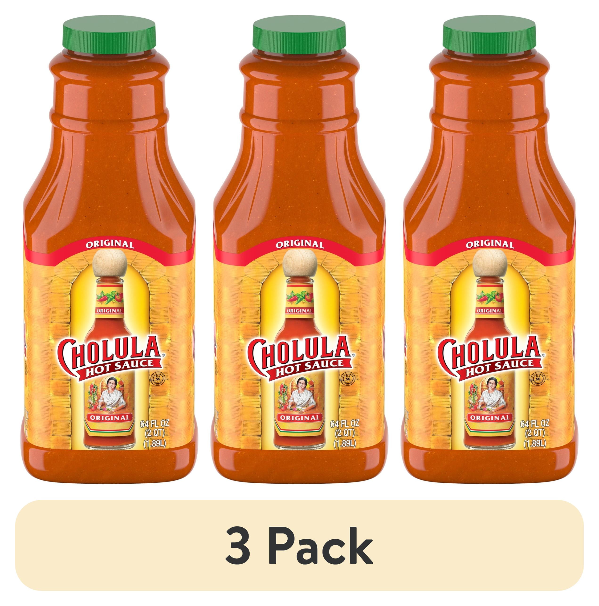 (3 pack) Cholula Kosher Original Hot Sauce, 64 fl oz Bottle - Walmart.com