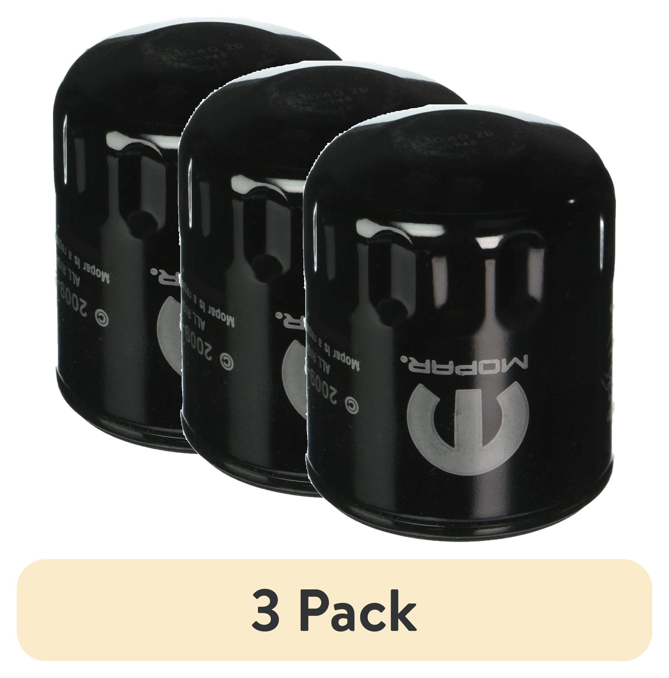 Mopar Chrysler MO-409 Engine Oil Filter 3 Pack - Advanced Protection ...
