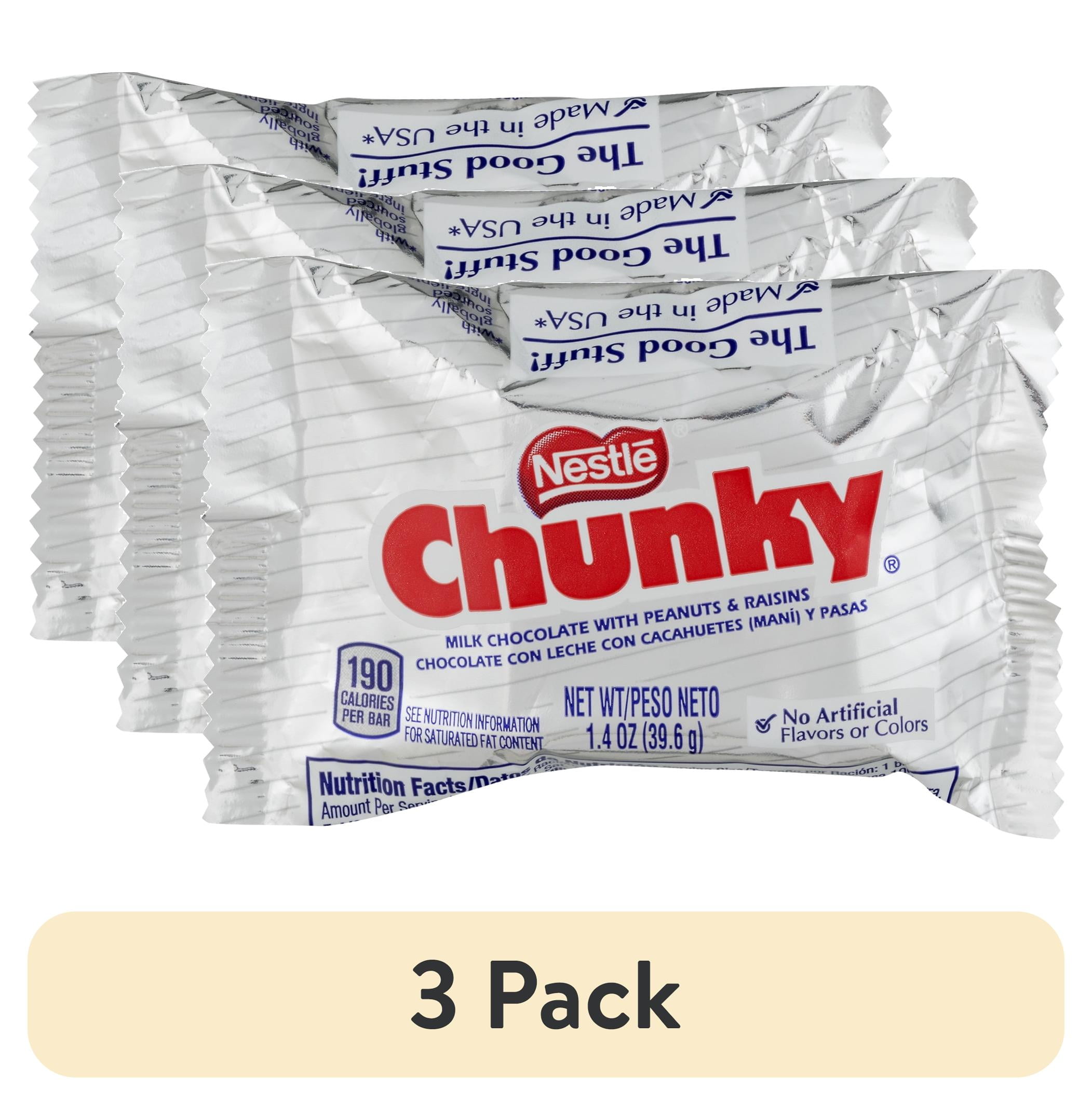 (3 pack) Nestle Chunky Bar, 24 Count - Walmart.com