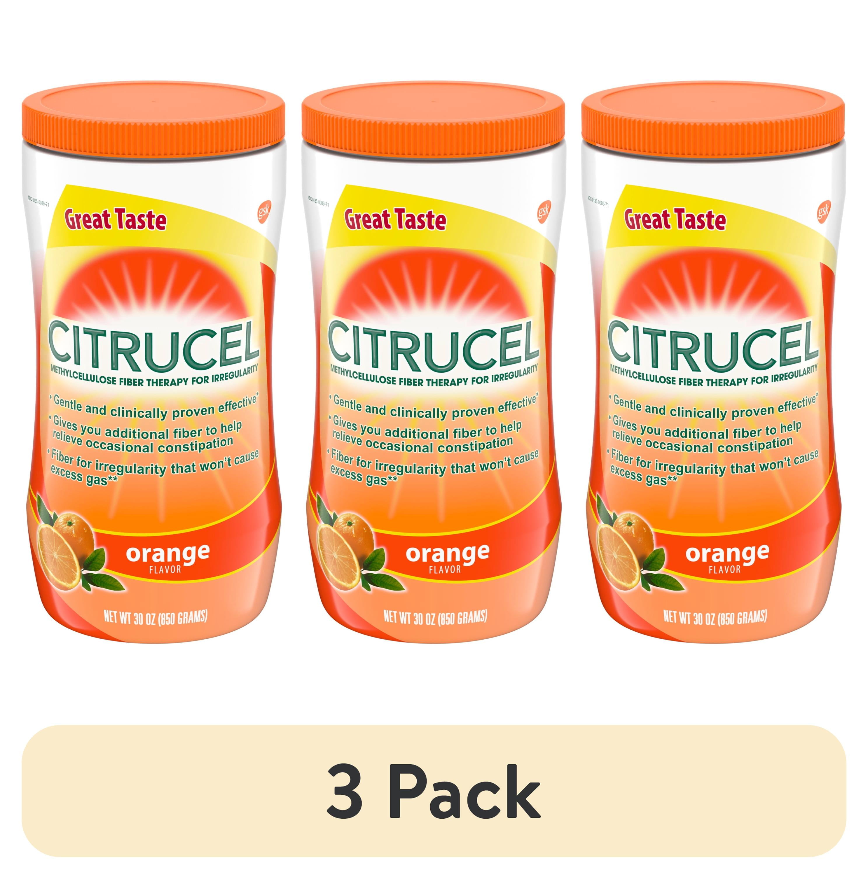 (3 pack) Citrucel Fiber Powder for Occasional Constipation Relief ...