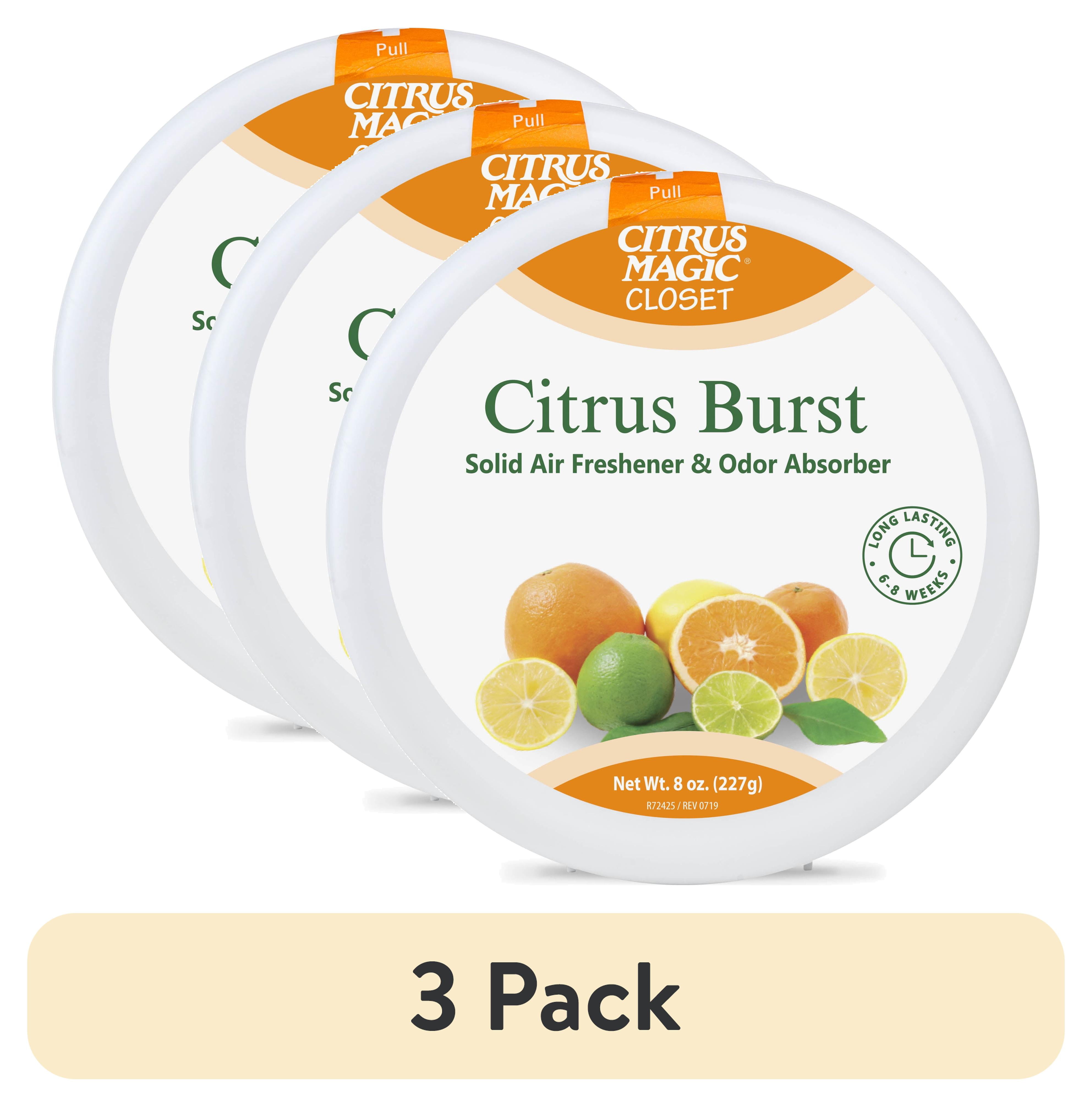 (3 pack) Citrus Magic For Closets Odor Absorbing Solid Air Freshener ...