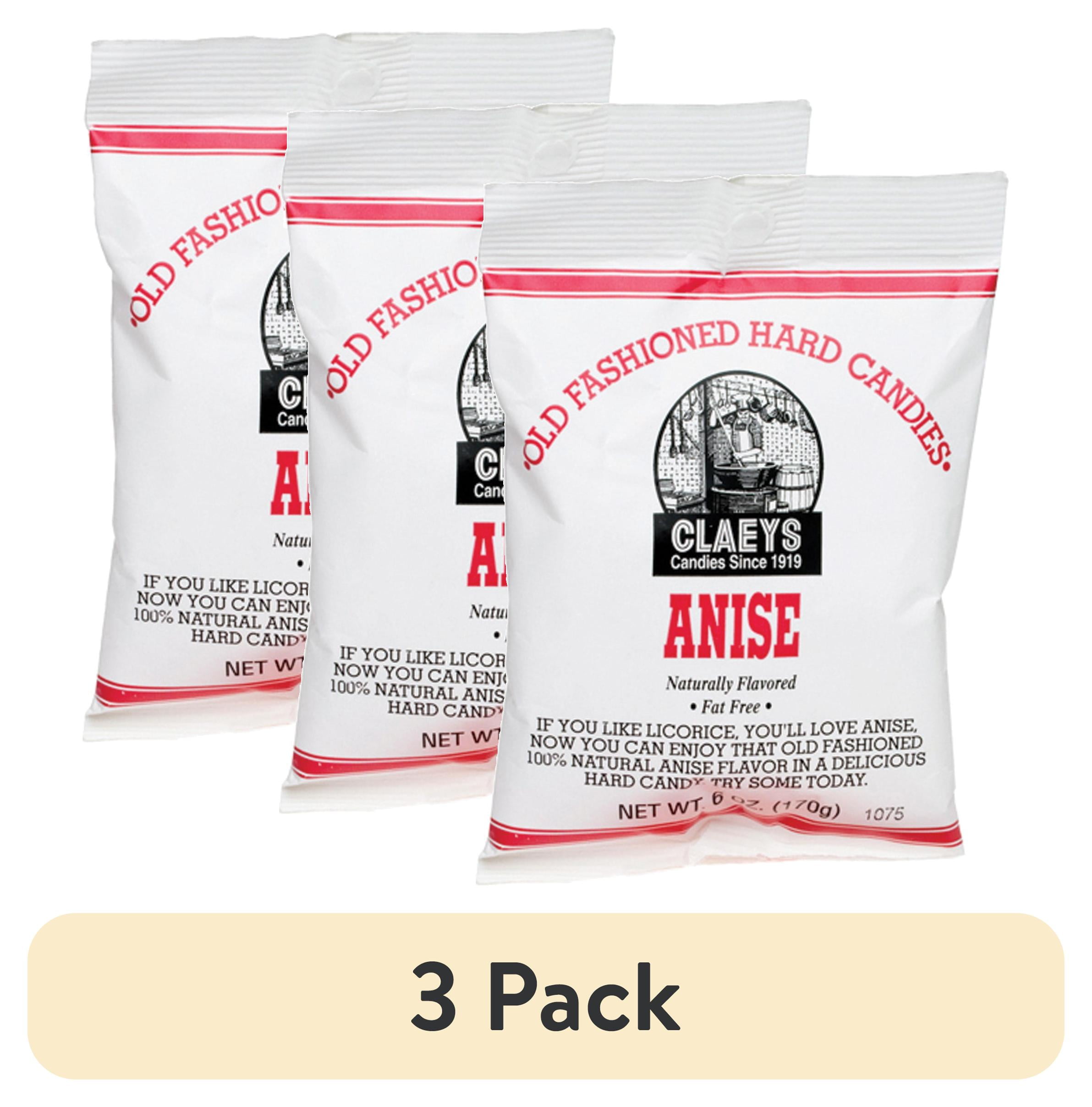 (3 pack) Claey's Fat-Free Old Fashioned Anise Hard Candies, 6 Oz ...