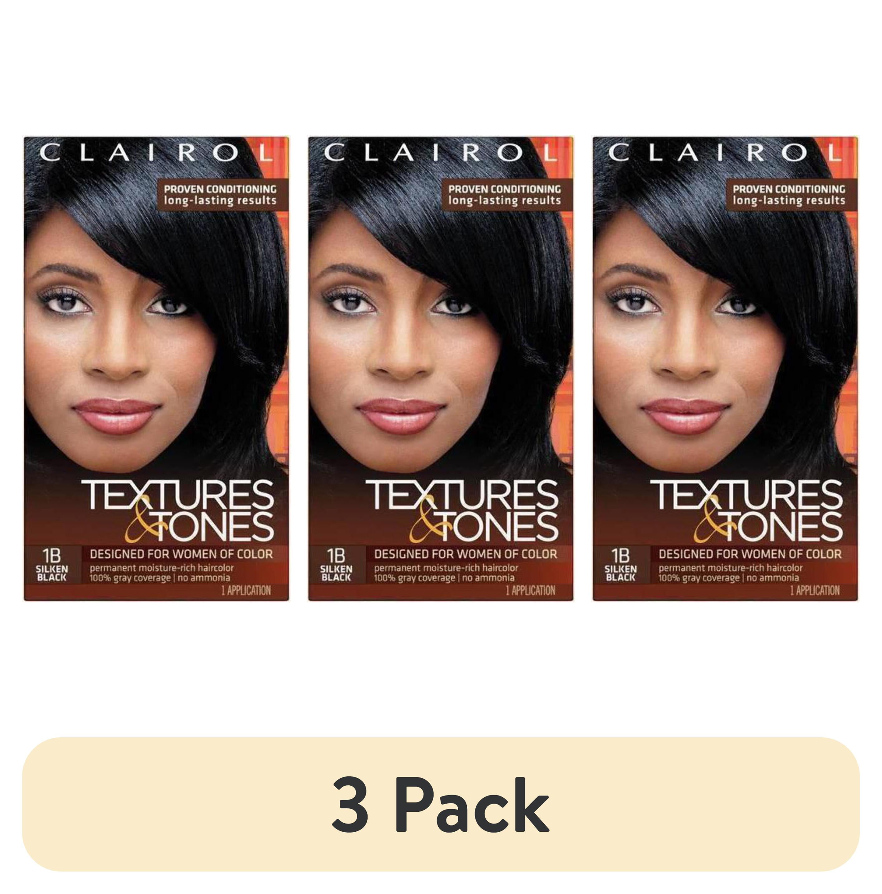 (3 pack) Clairol Textures & Tones Hair Dye Ammonia-Free Permanent Hair ...