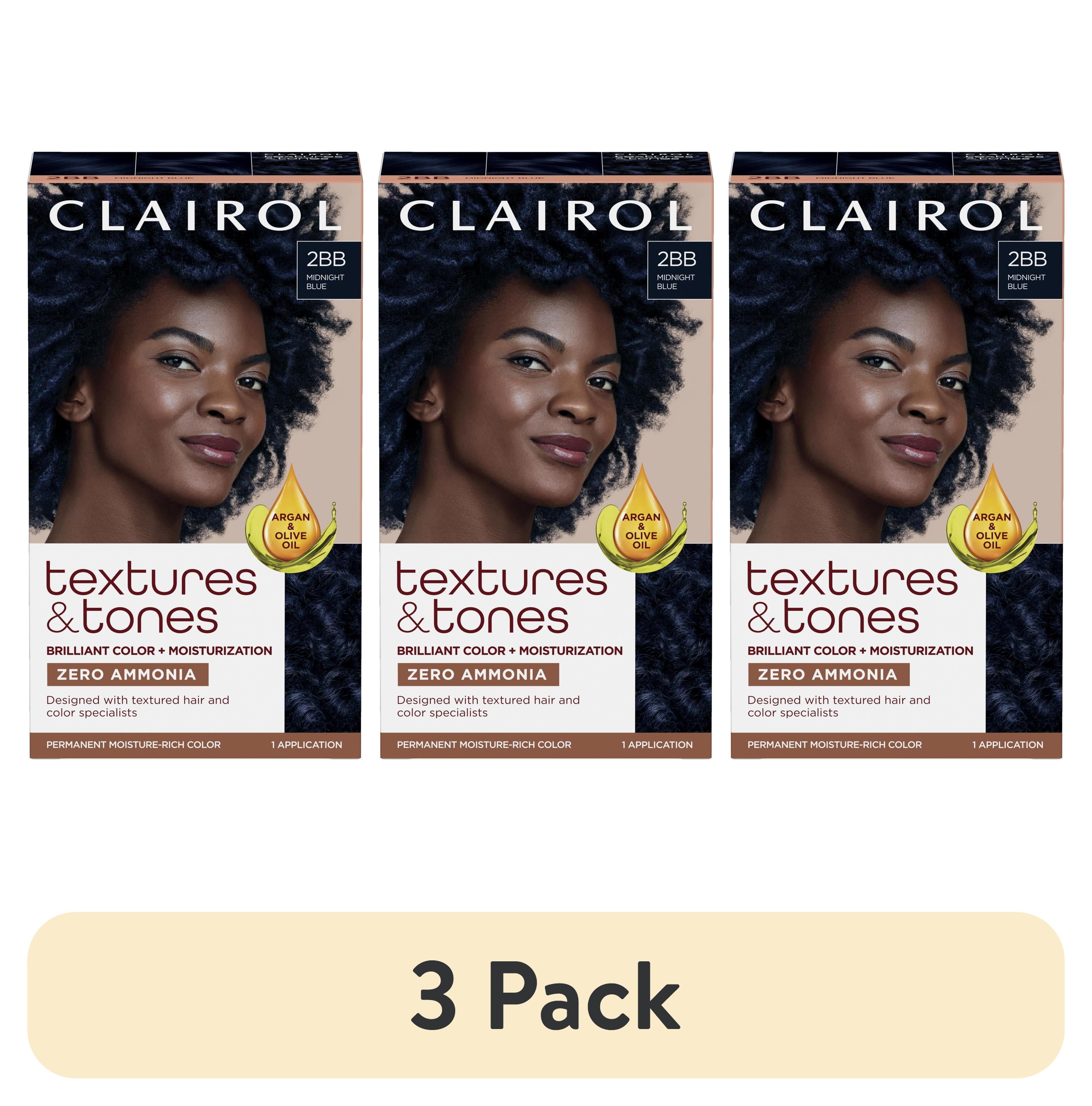 (3 pack) Clairol Textures & Tones Hair Dye Ammonia-Free Permanent Hair ...