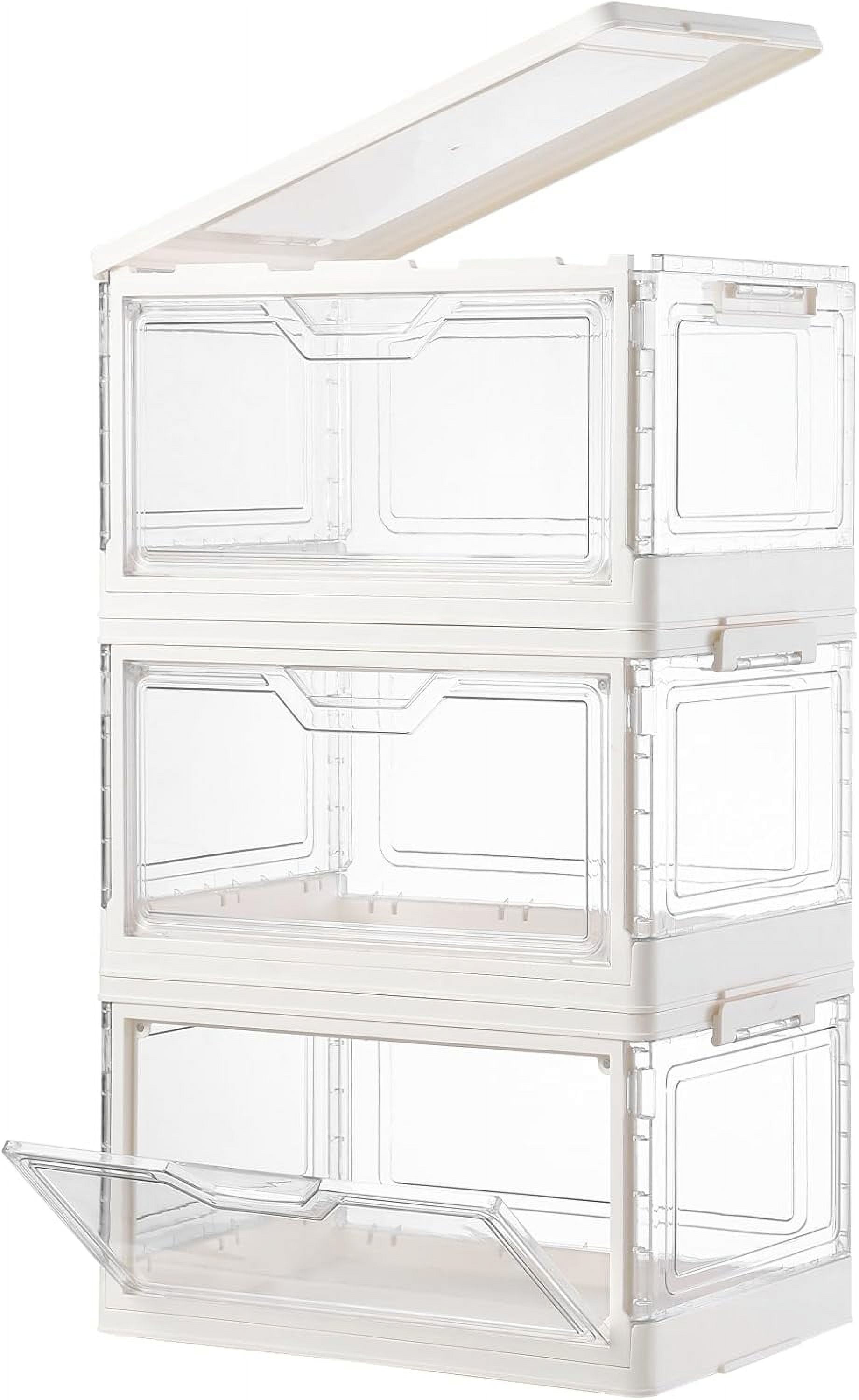 3 pack Clear Storage Bins with Lids,Plastic Storage Containers ...