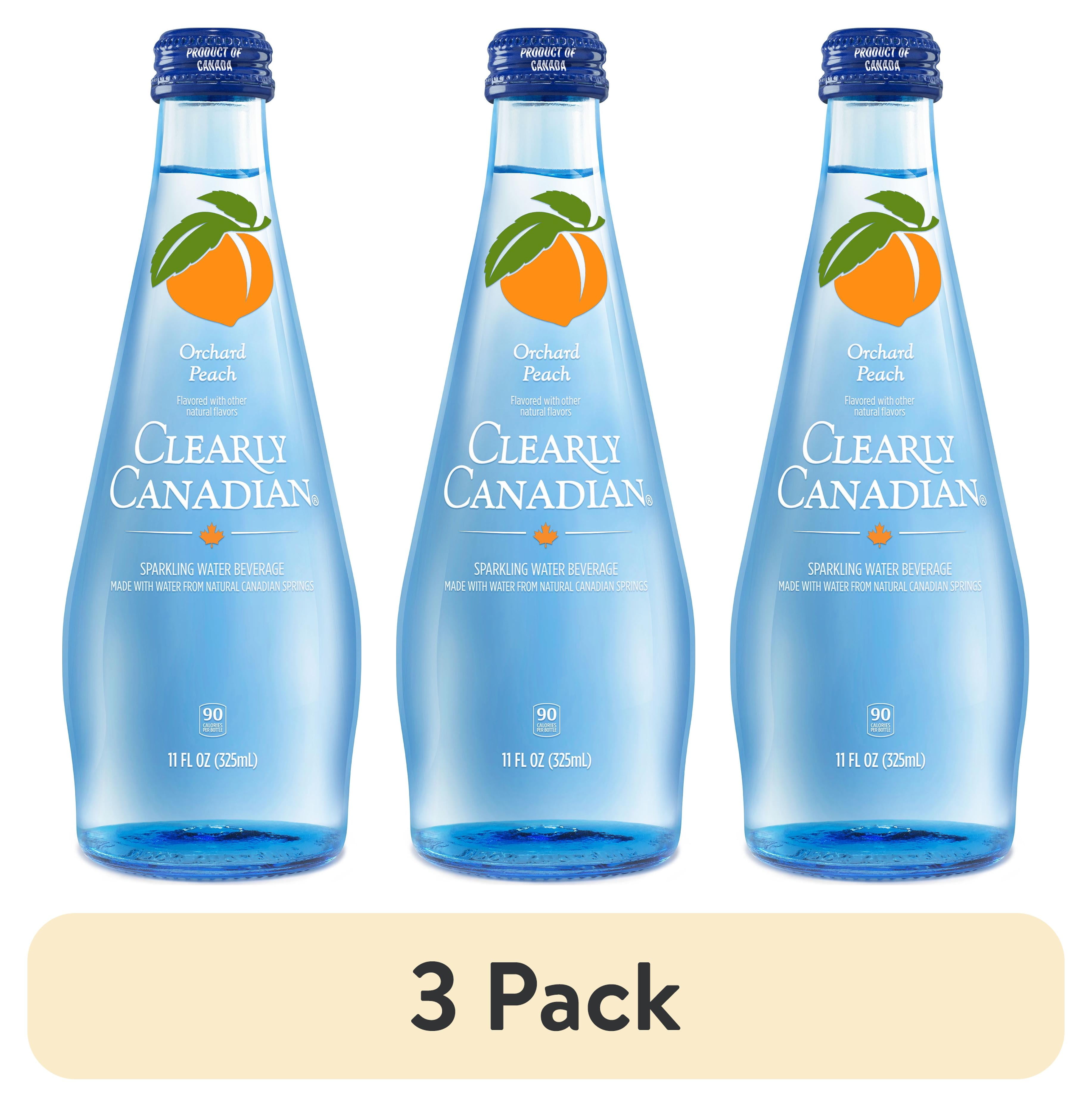 (3 pack) Clearly Canadian, Sparkling Water, Orchard Peach, 11 oz - Walmart.com