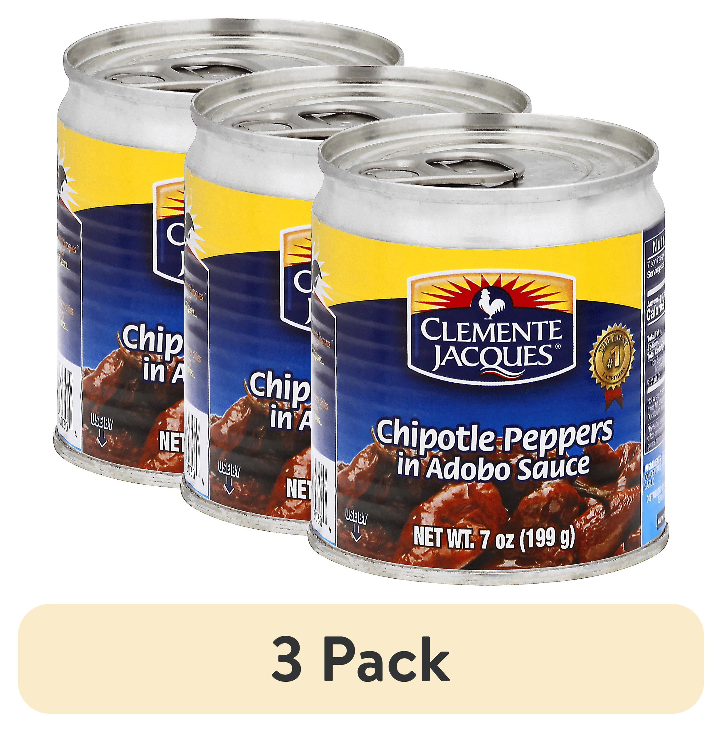 (3 pack) Clemente Jacques Chipotle Peppers in Adobo Sauce, 7 oz Can ...