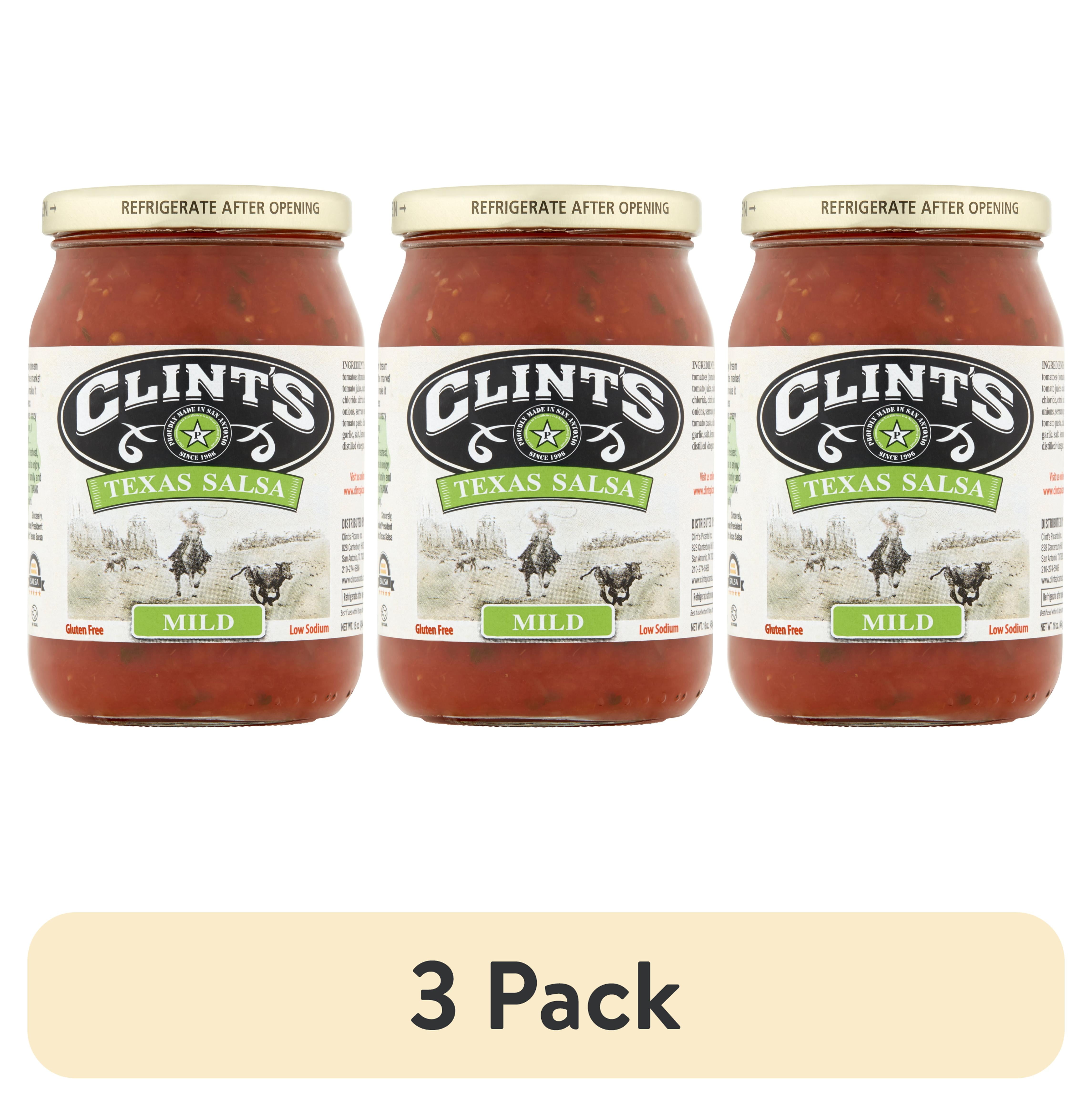 (3 pack) Clint's Texas Mild Salsa, 16 oz - Walmart.com