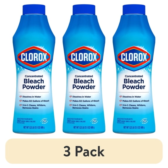 (3 pack) Clorox Concentrated Bleach Powder, 21.1 oz - Walmart.com