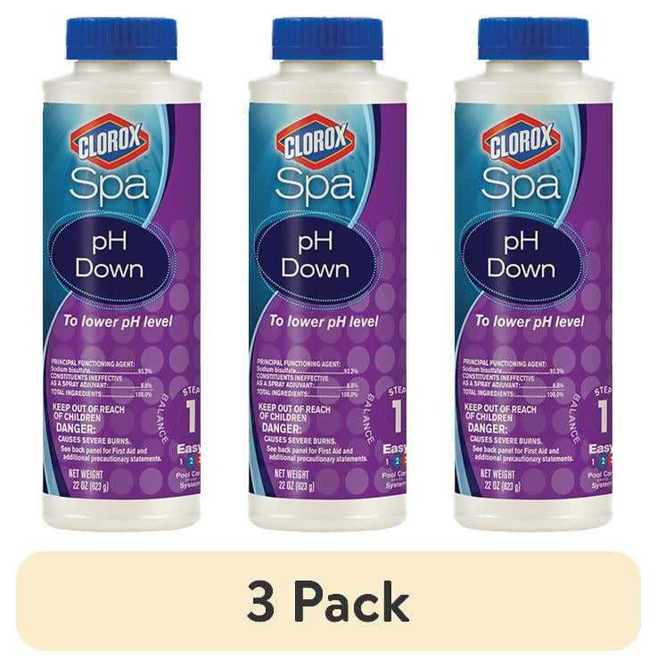 (3 pack) Clorox Spa pH Down Pool Water Balancers Granules- Decrease for Use in Spas and Hot Tubs ...