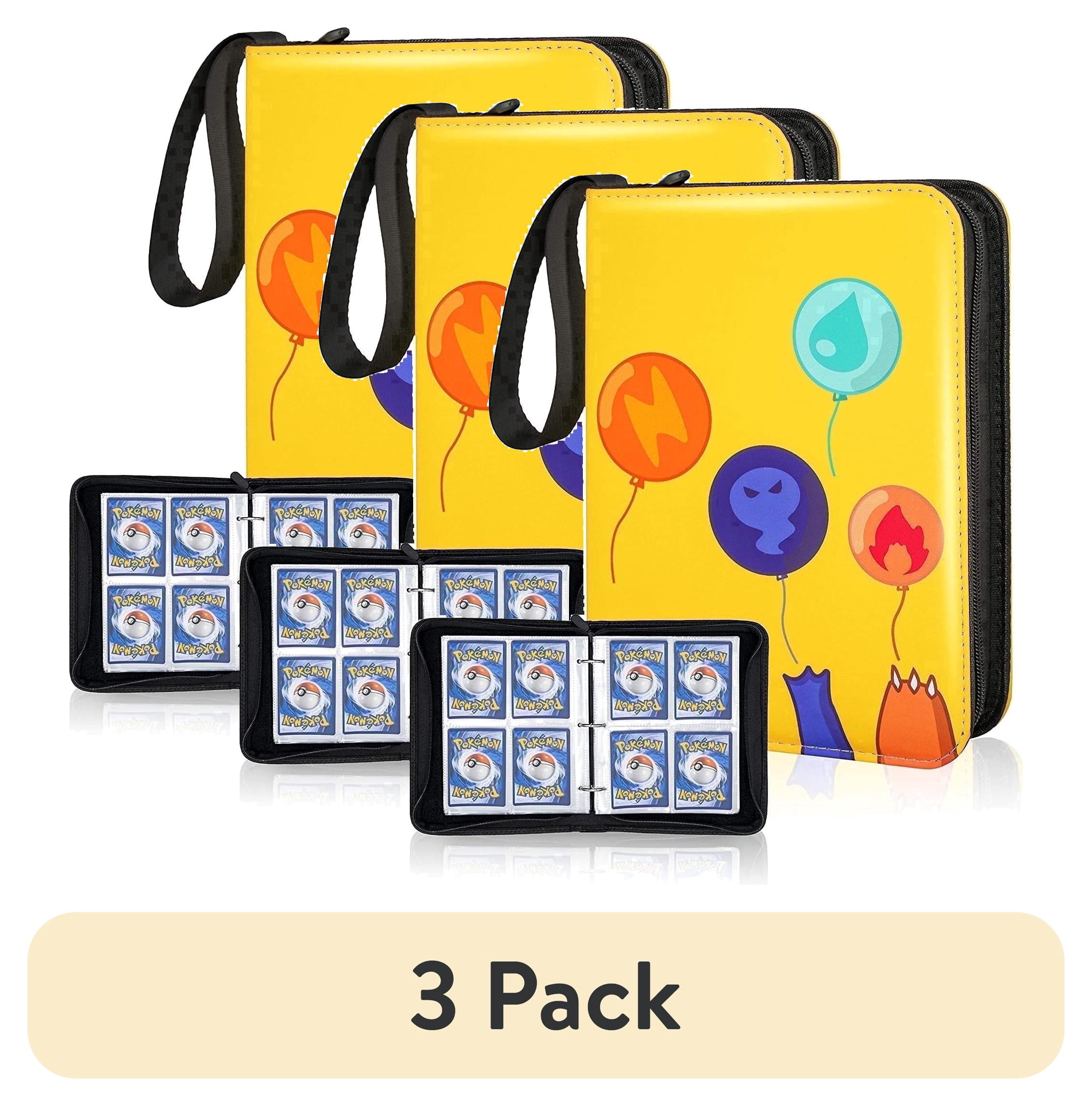 (3 pack) Clovercat Waterproof Trading Card Binder Case with Zipper & 50 ...