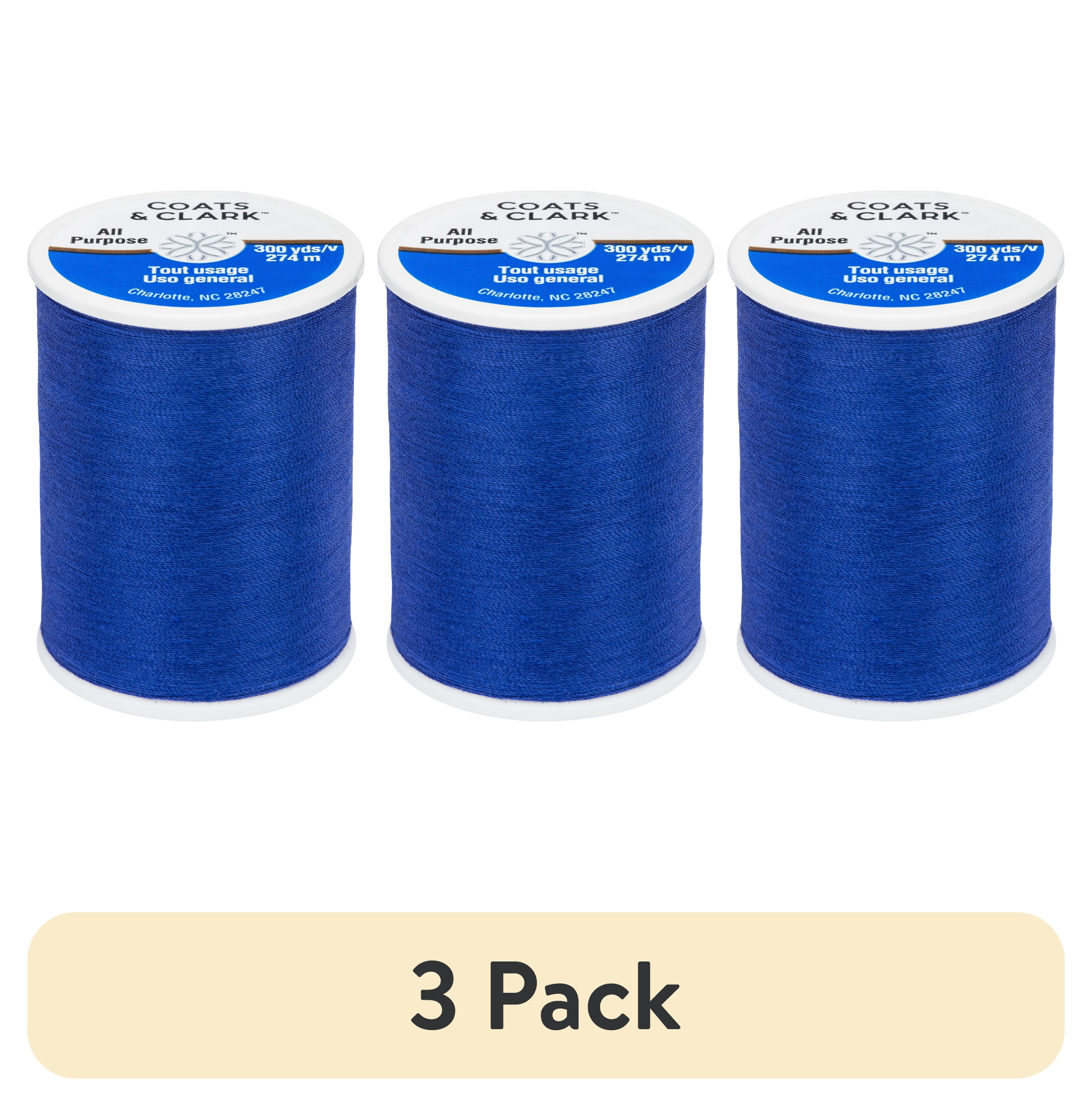 (3 pack) Coats & Clark All Purpose Admiral Polyester Thread, 300 Yards ...