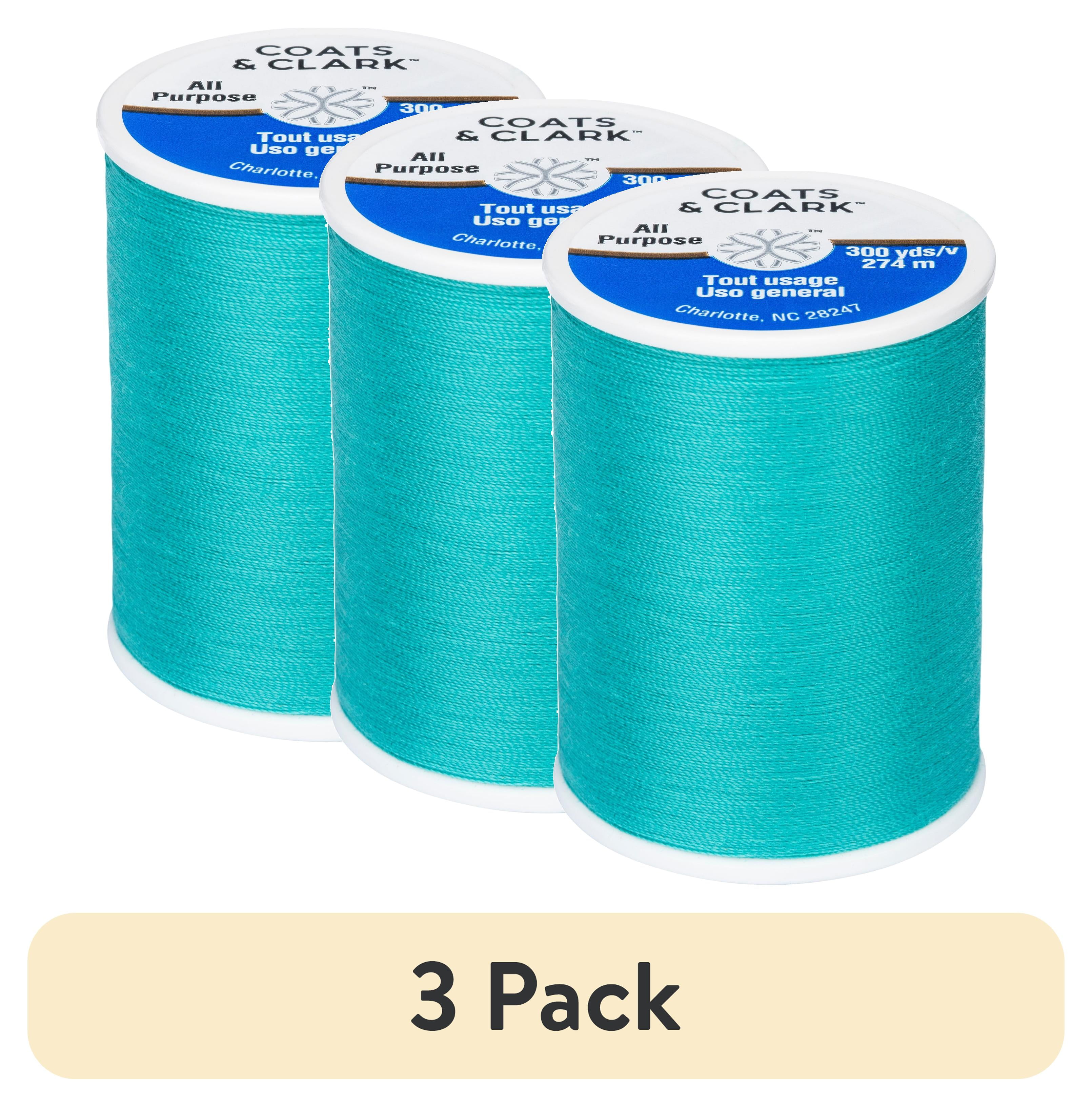 (3 pack) Coats & Clark All Purpose Bahama Polyester Thread, 300 Yards ...