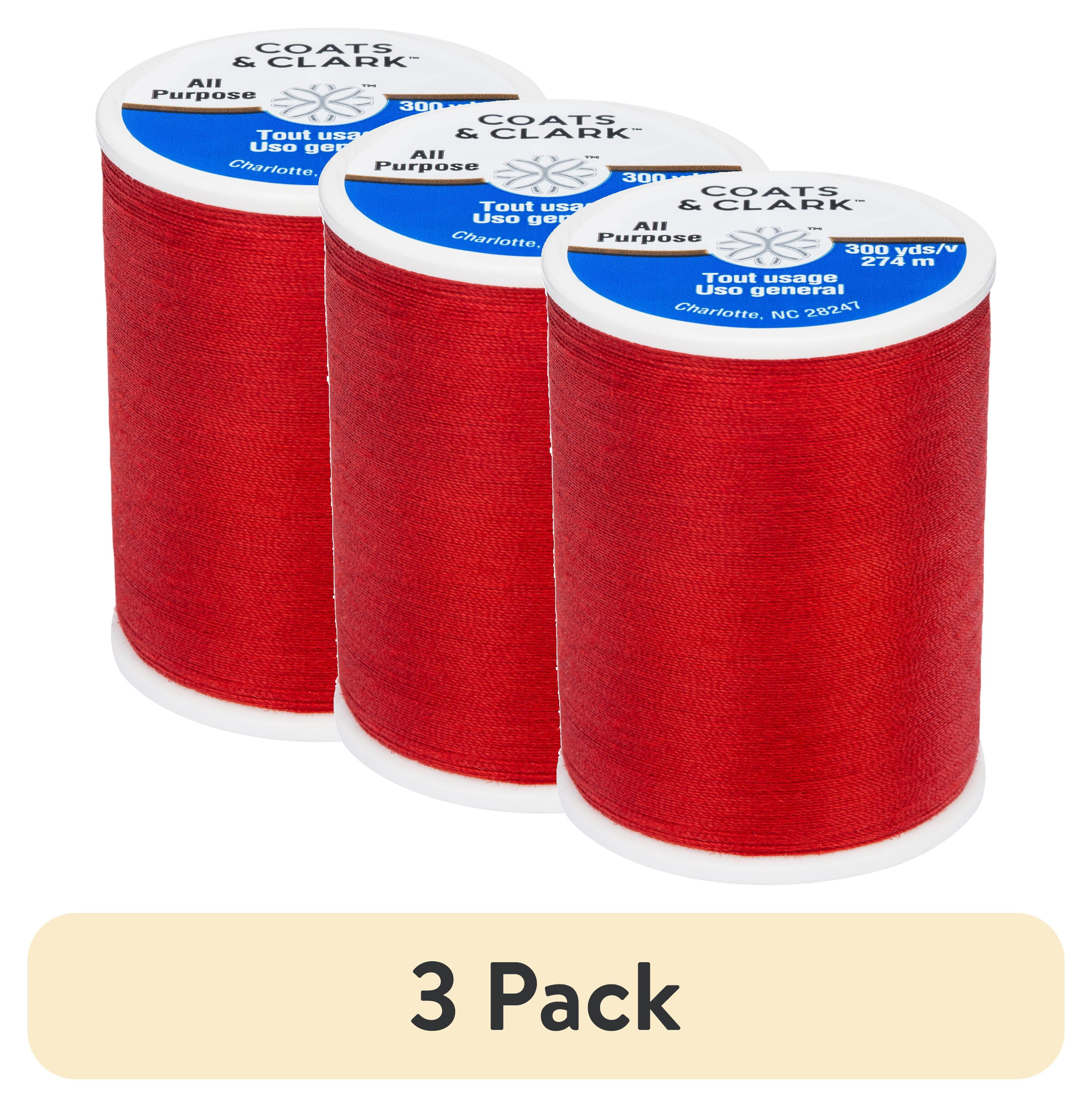 (3 pack) Coats & Clark All Purpose Brick Rust Thread, 300 Yards ...