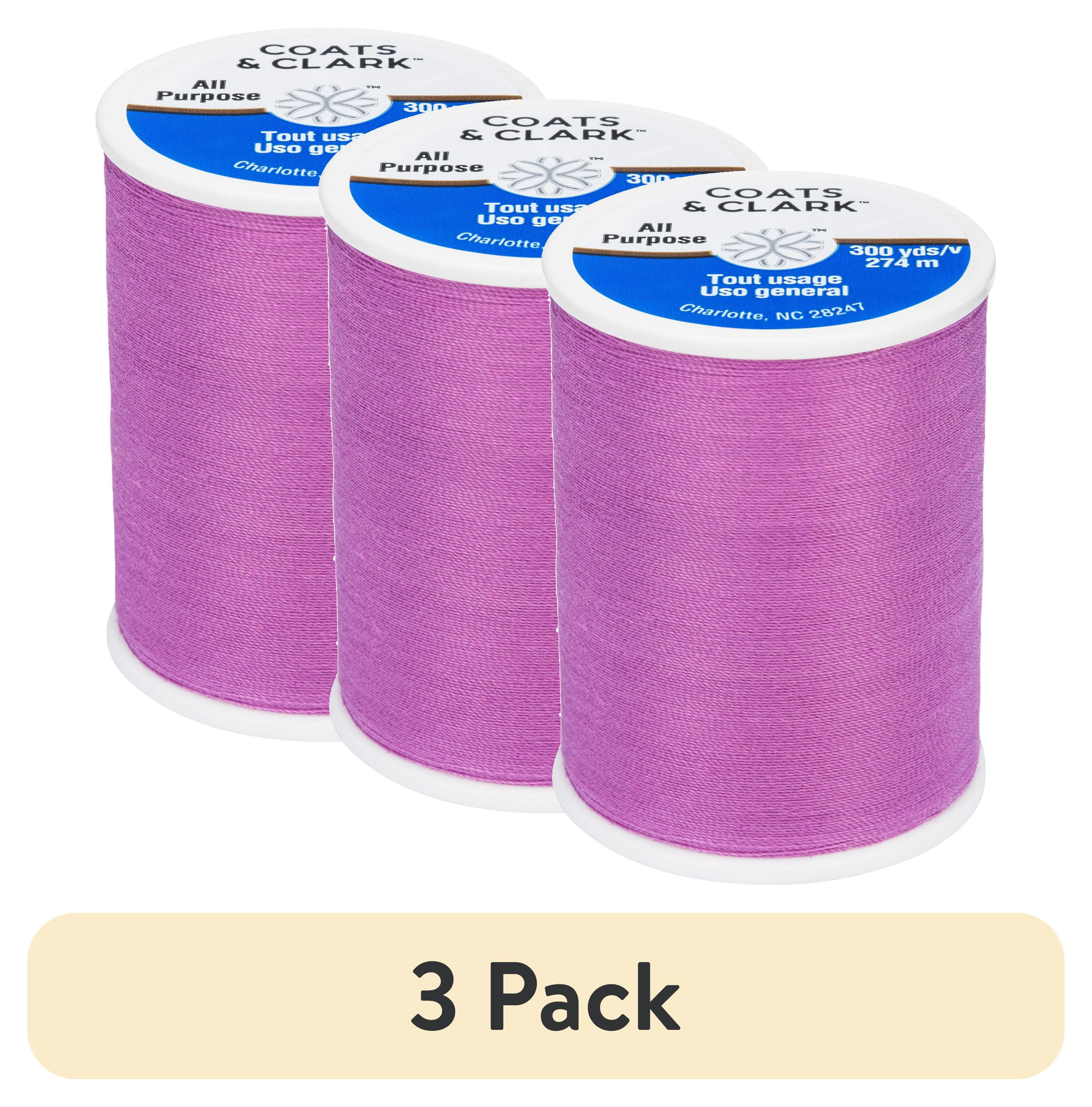 (3 pack) Coats & Clark All Purpose Laurel Polyester Thread, 300 Yards ...