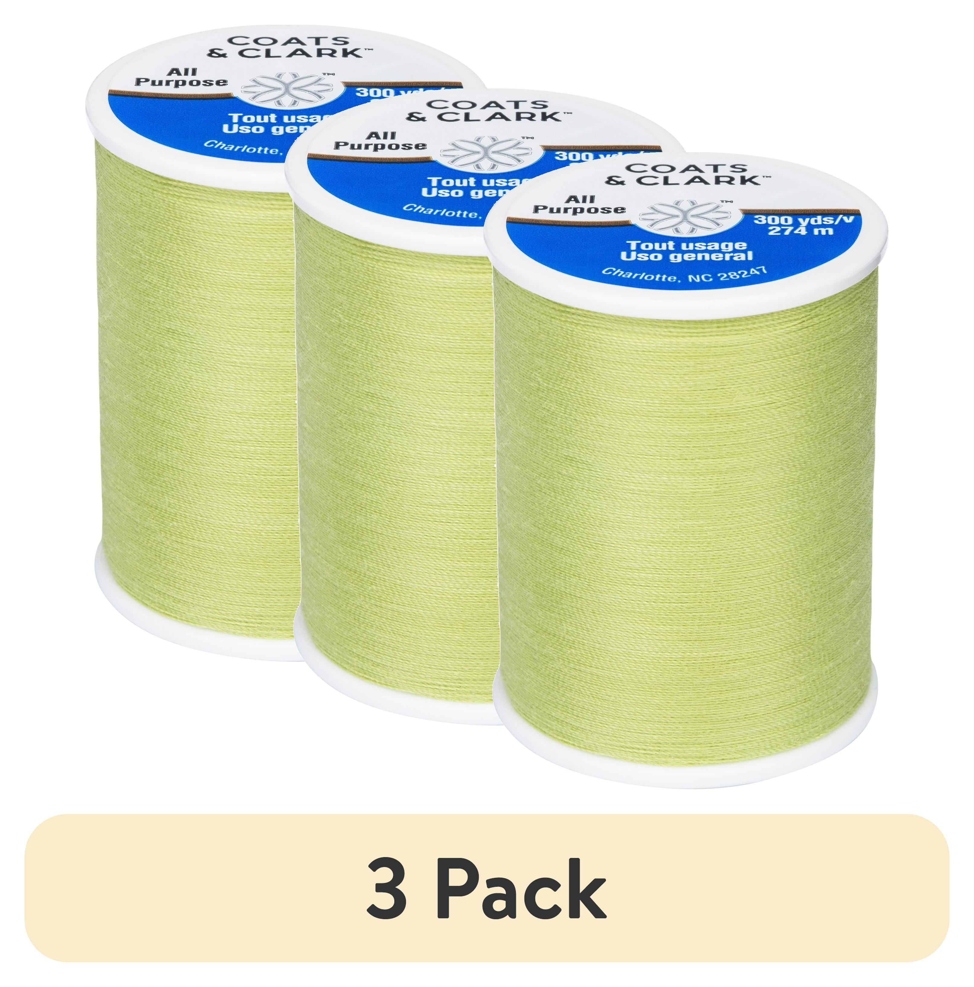 (3 pack) Coats & Clark All Purpose Light Tourmaline Polyester Thread ...