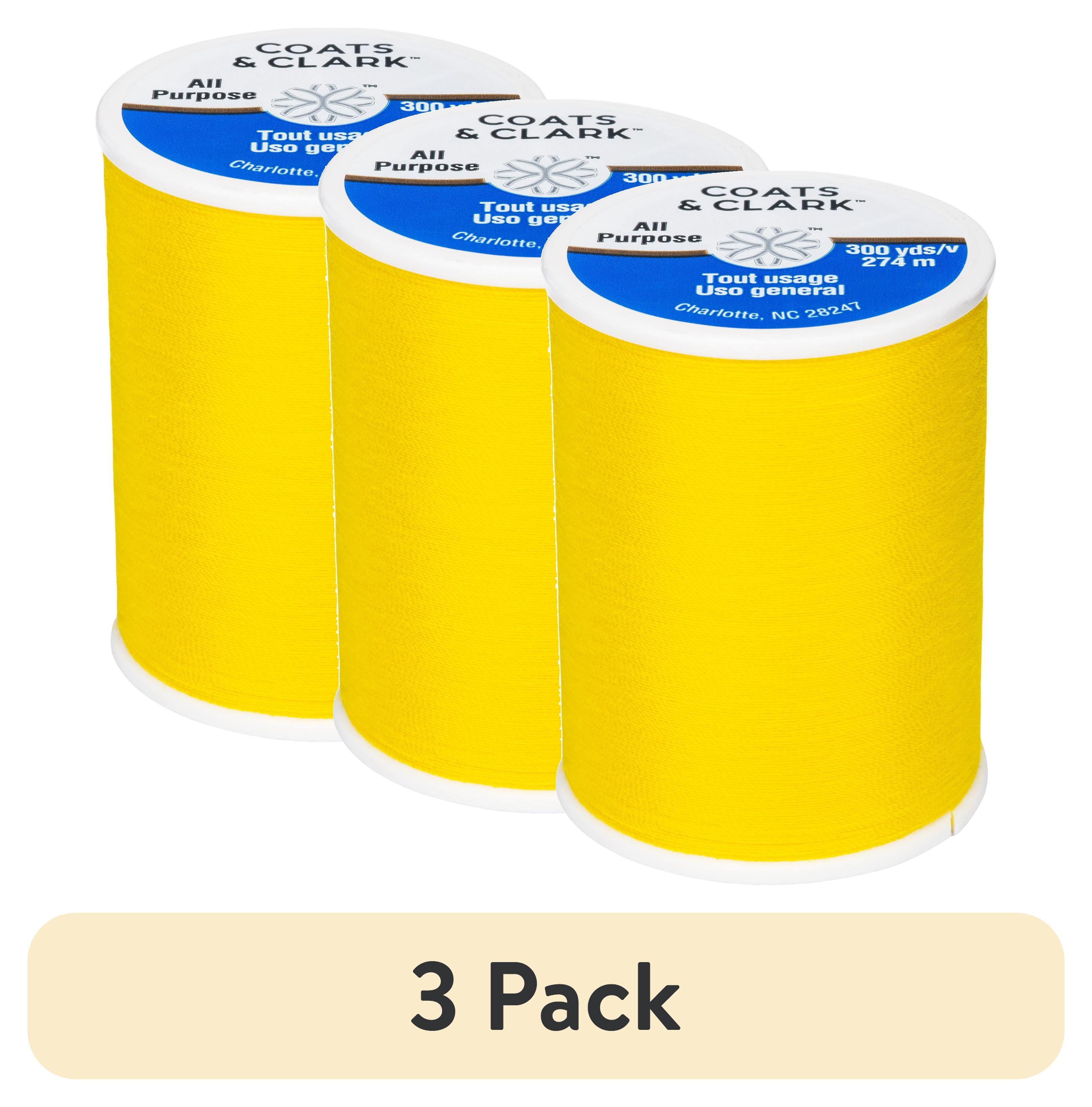 (3 pack) Coats & Clark All Purpose Rubber Duck Polyester Thread, 300 ...