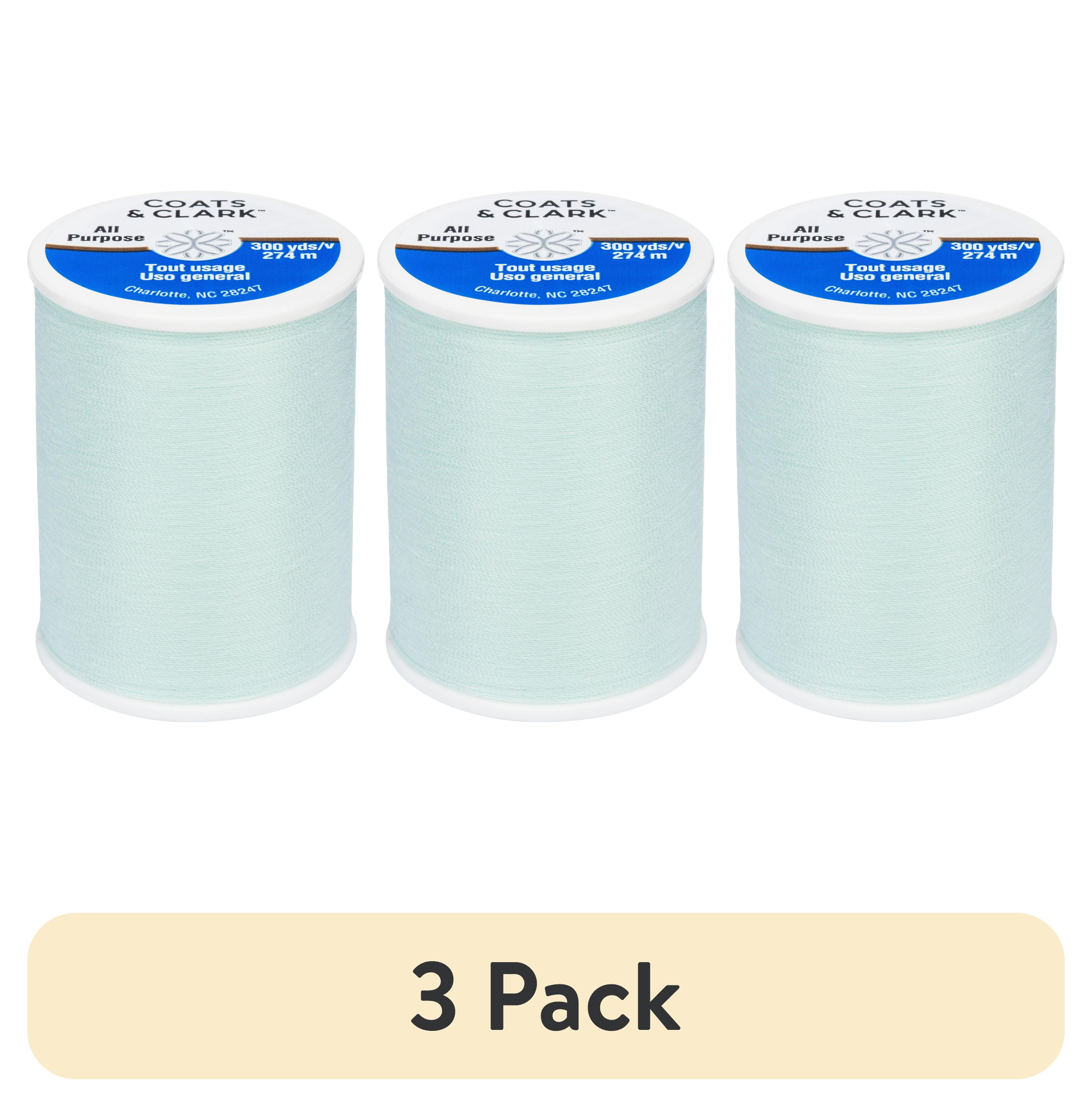 (3 pack) Coats & Clark All Purpose Spray Green Polyester Thread, 300 ...