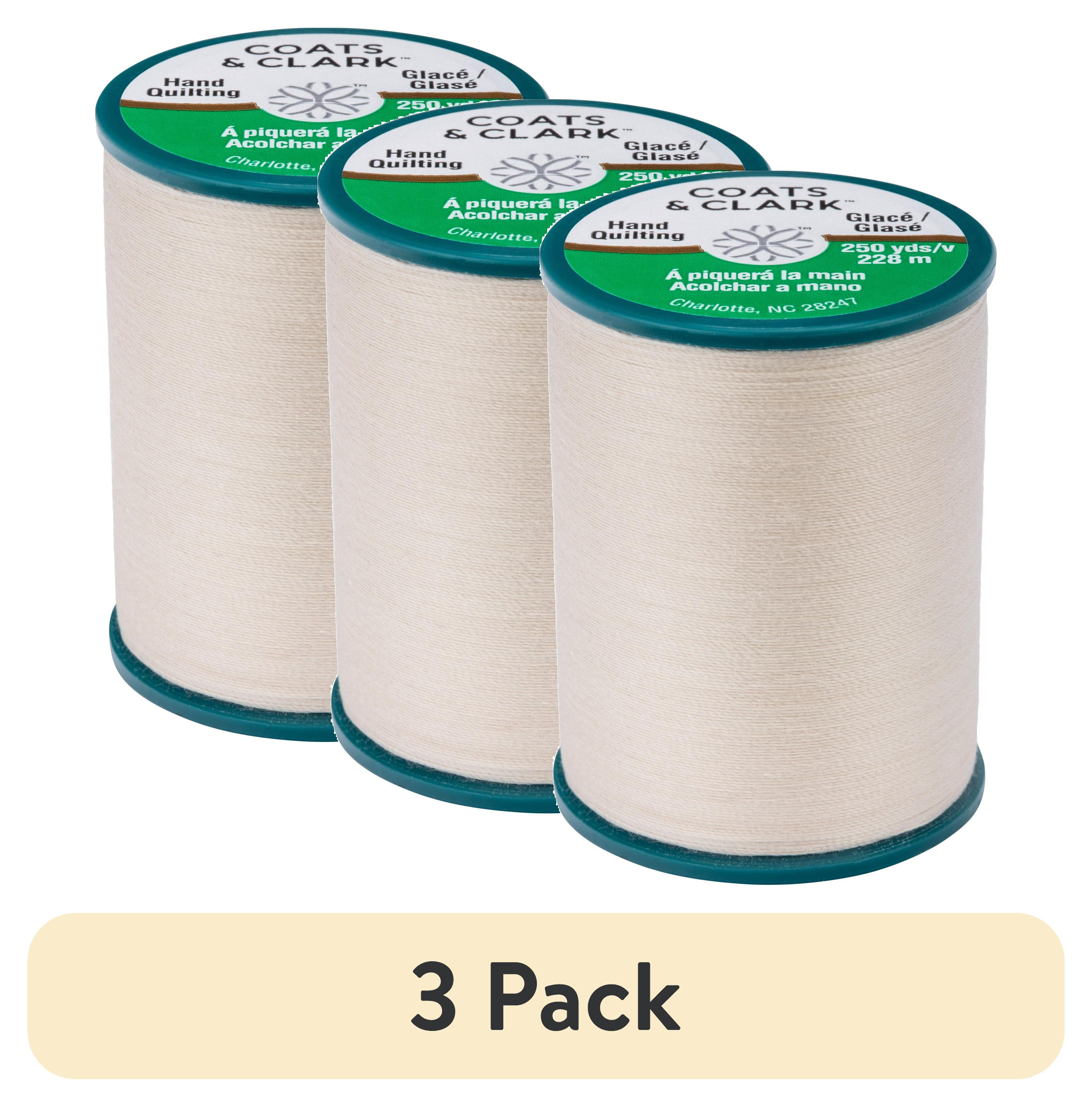 (3 pack) Coats & Clark Dual Duty Hand Quilting Natural Cotton/Polyester ...