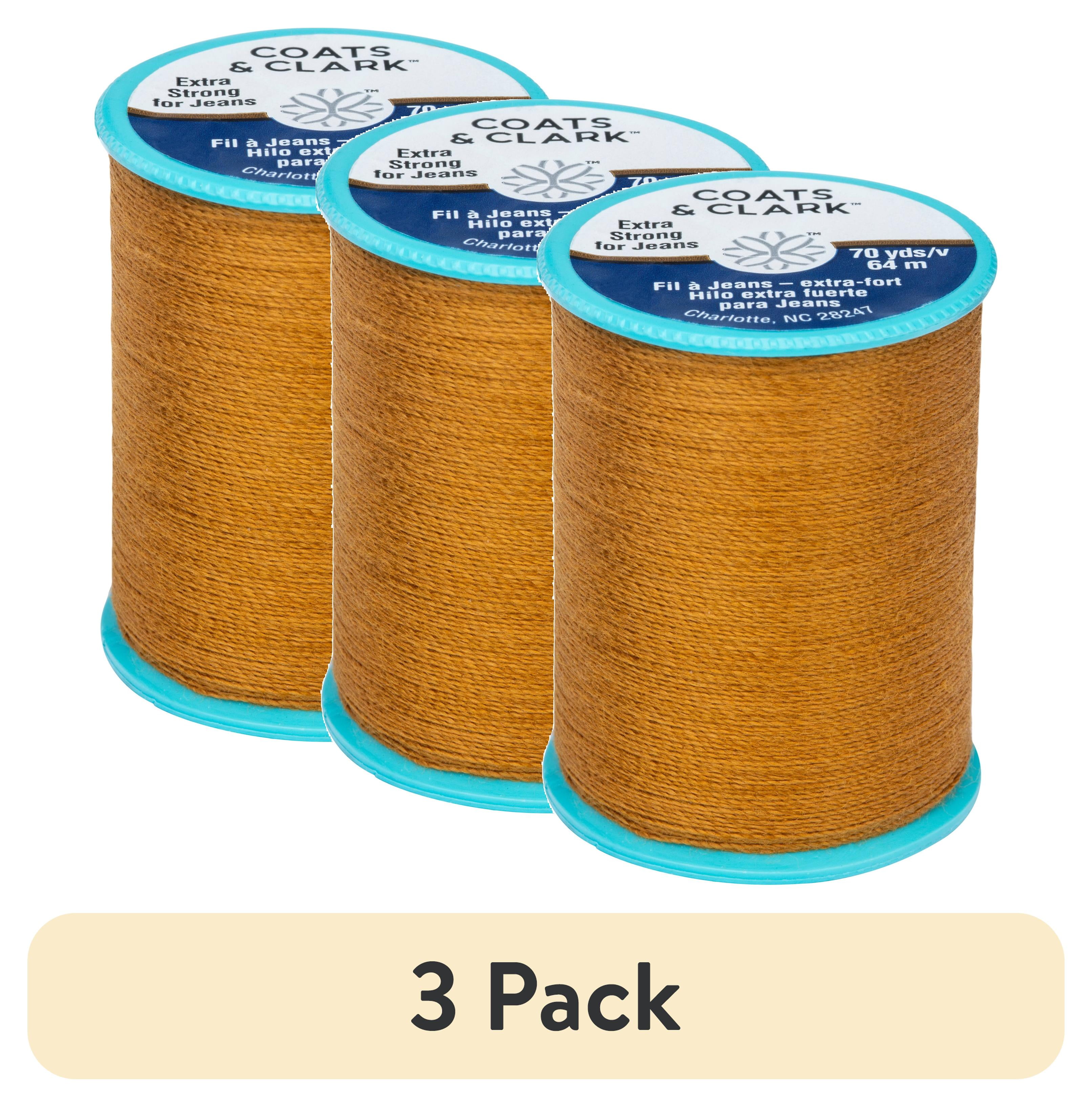 (3 pack) Coats & Clark Extra Strong Jeans Red Orange Cotton/ Polyester ...