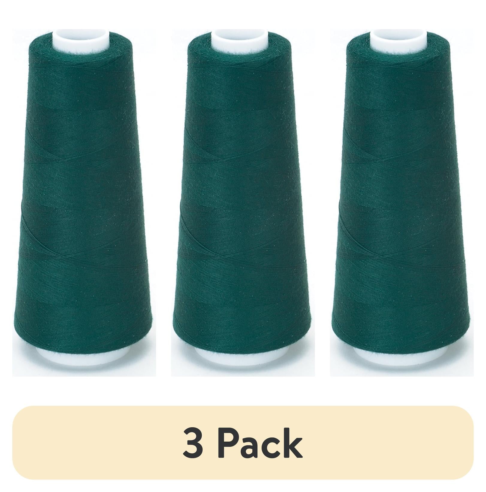 (3 pack) Coats & Clark Surelock Cone Spruce Polyester Thread, 3000 ...