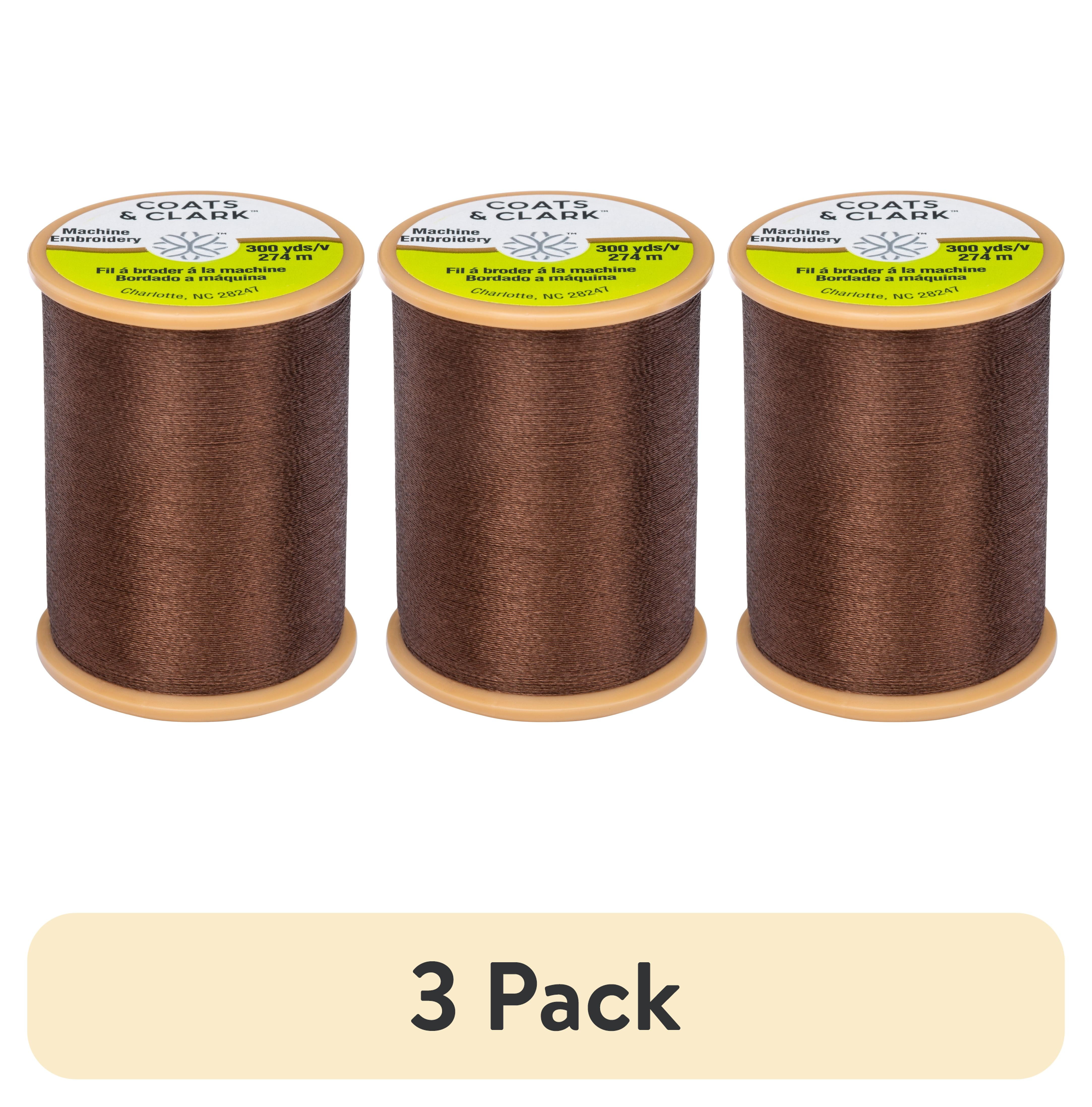 (3 pack) Coats & Clark Trilobal Embroidery Chona Brown Polyester Thread ...
