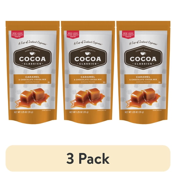 (3 pack) Cocoa Classics Caramel Cocoa Mix Hot Chocolate Made with ...