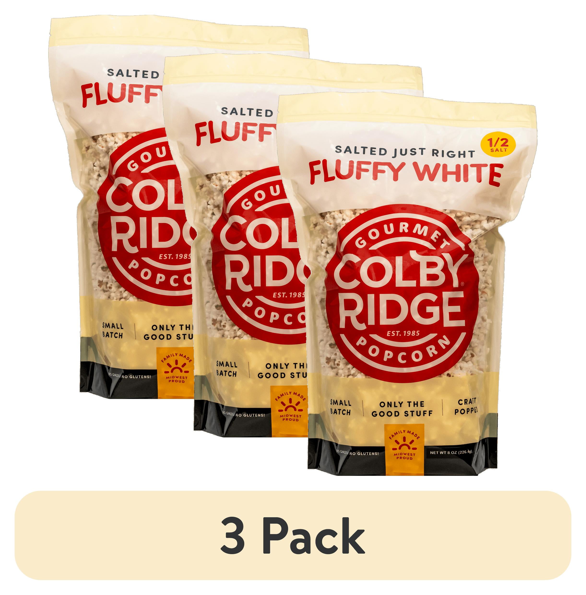 (3 pack) Colby Ridge Fluffy White Half Salt Gourmet Craft Popped Gluten ...