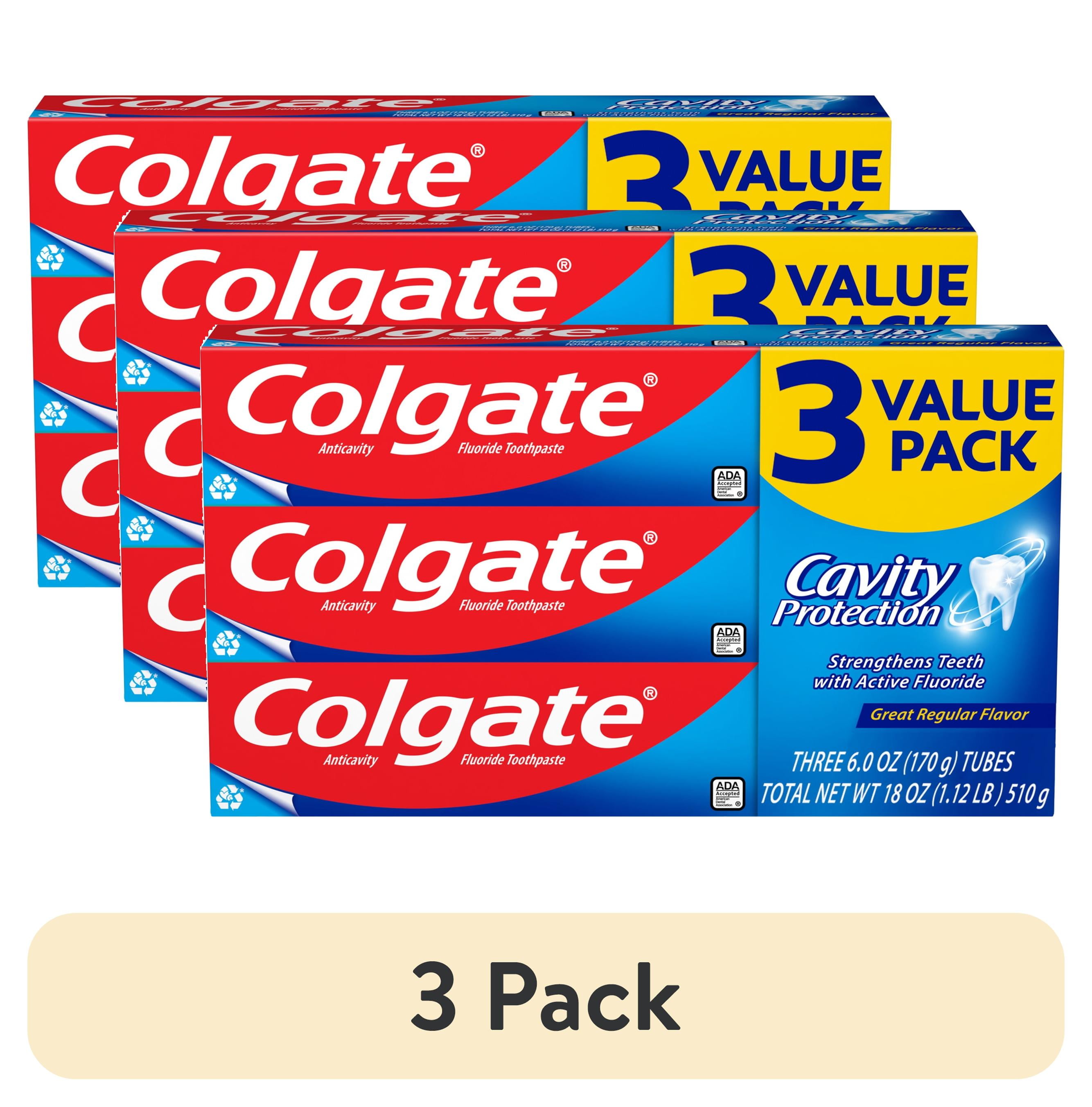 (9 pack) Colgate Cavity Protection Toothpaste with Fluoride, Great ...