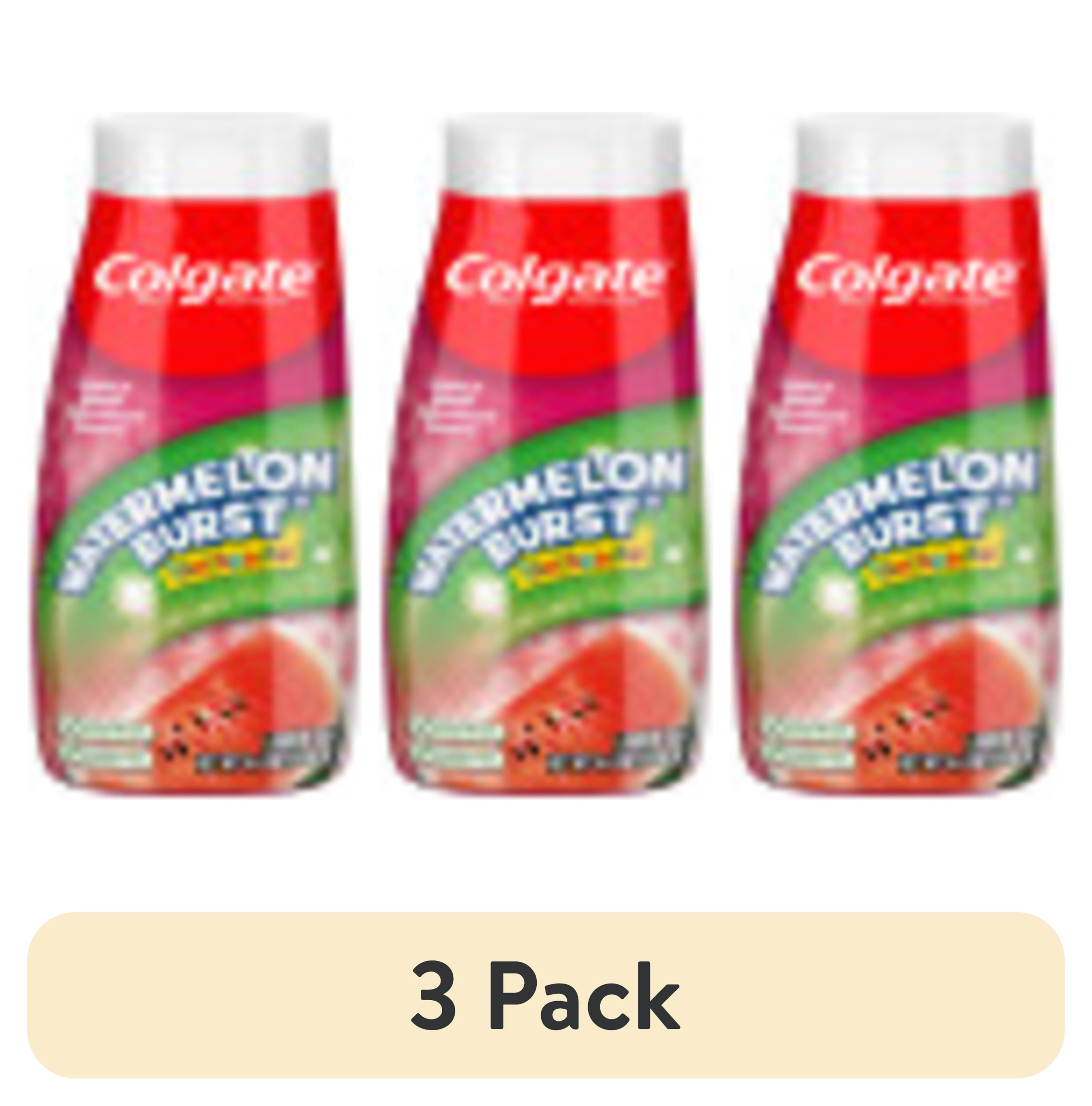 (3 pack) Colgate Kids Fluoride Toothpaste Gel, Watermelon Burst, 4.6 oz ...