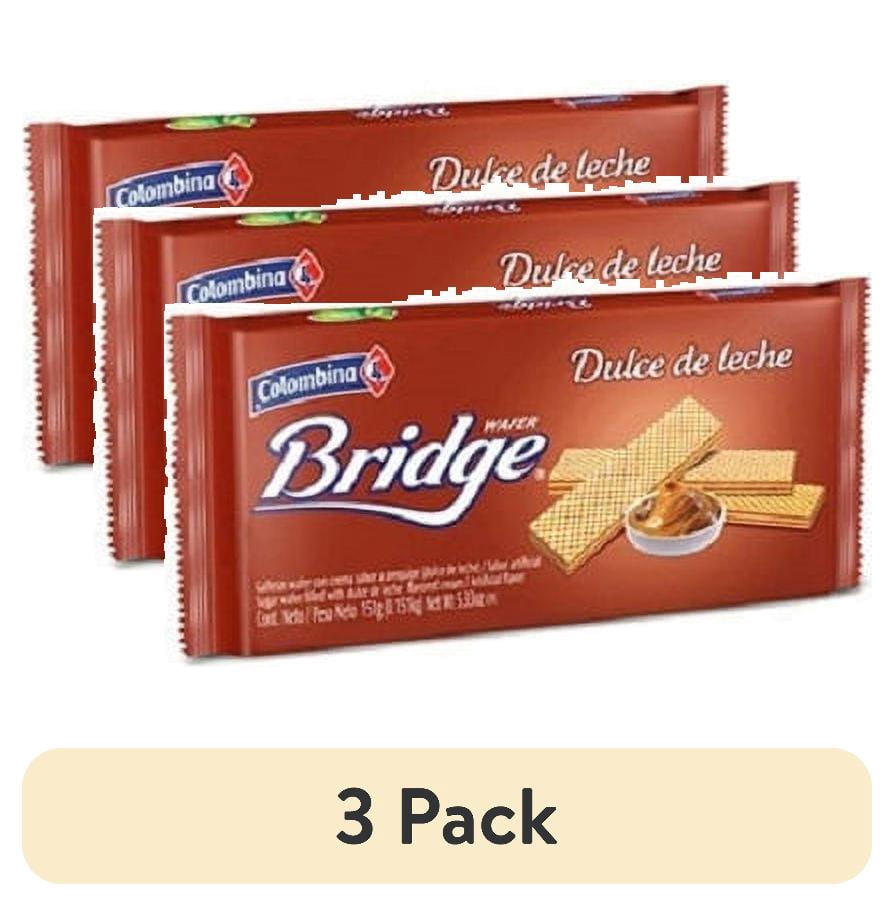 (3 pack) Colombina BRIDGE Sugar Wafer Dulce Leche - Walmart.com
