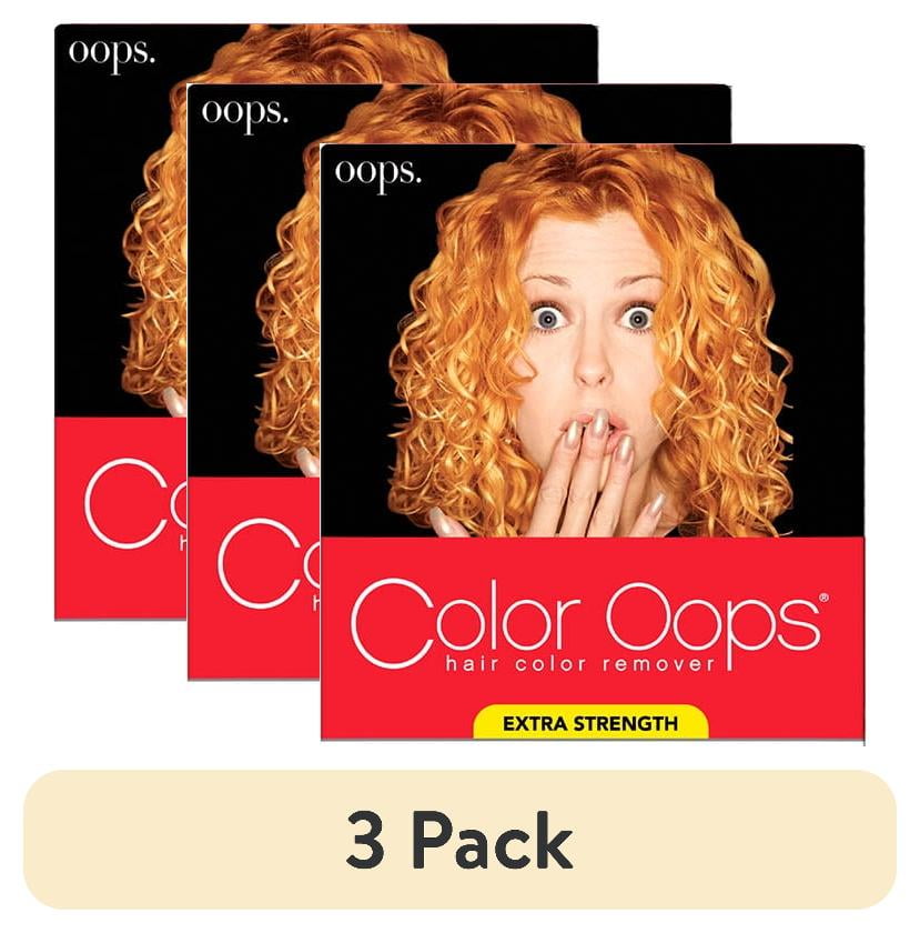 (3 pack) Color Oops Extra Strength Hair Color Remover, Bleach-Free Dye ...