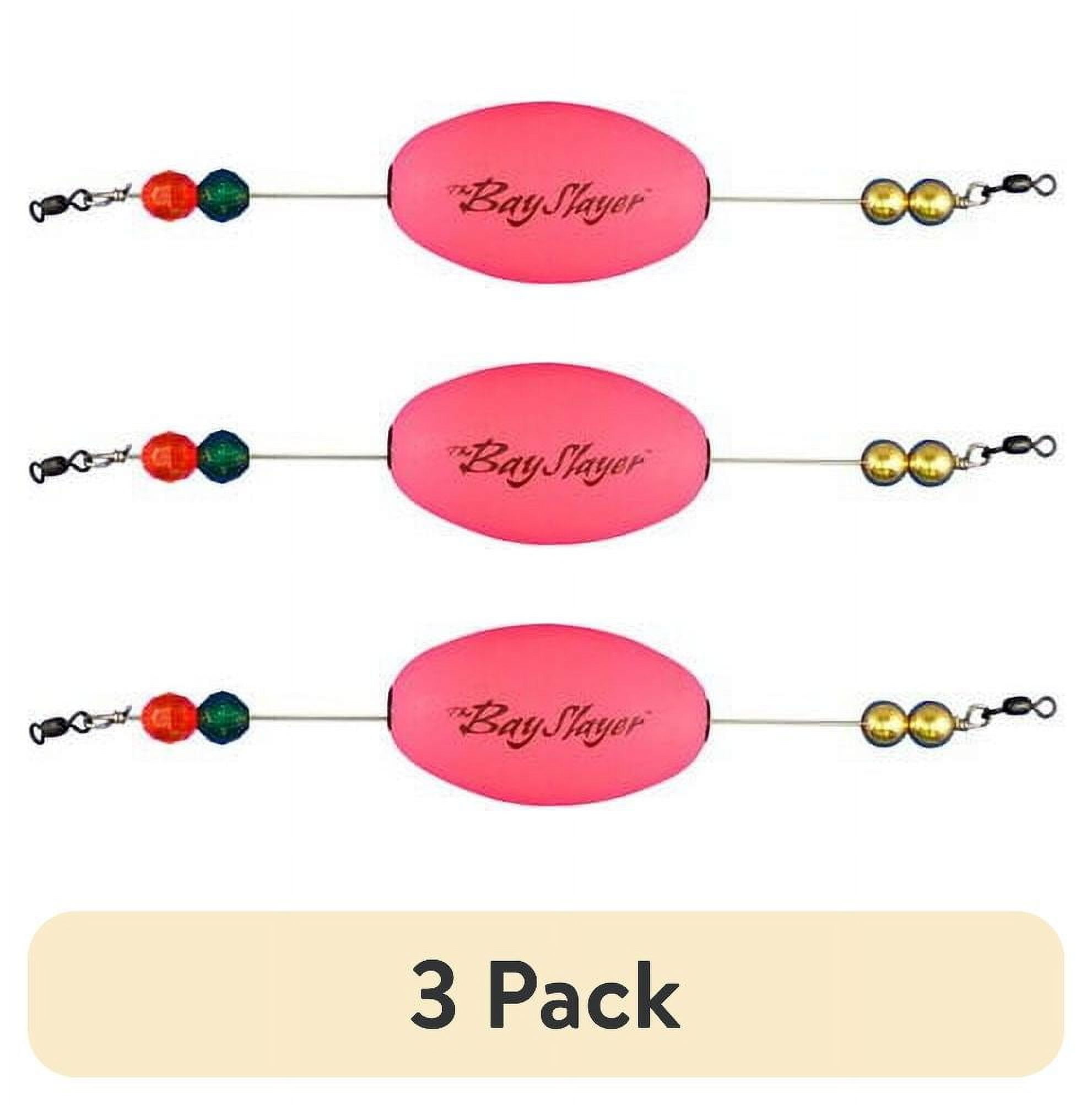 Comal 3 Pack Bay Slayer 2.5 Inch Weighted Rattle Fishing Float, Pink ...